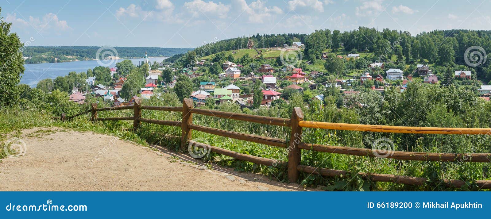 Ples Russia stock photo. Image of ples, tree, town, panorama - 66189200
