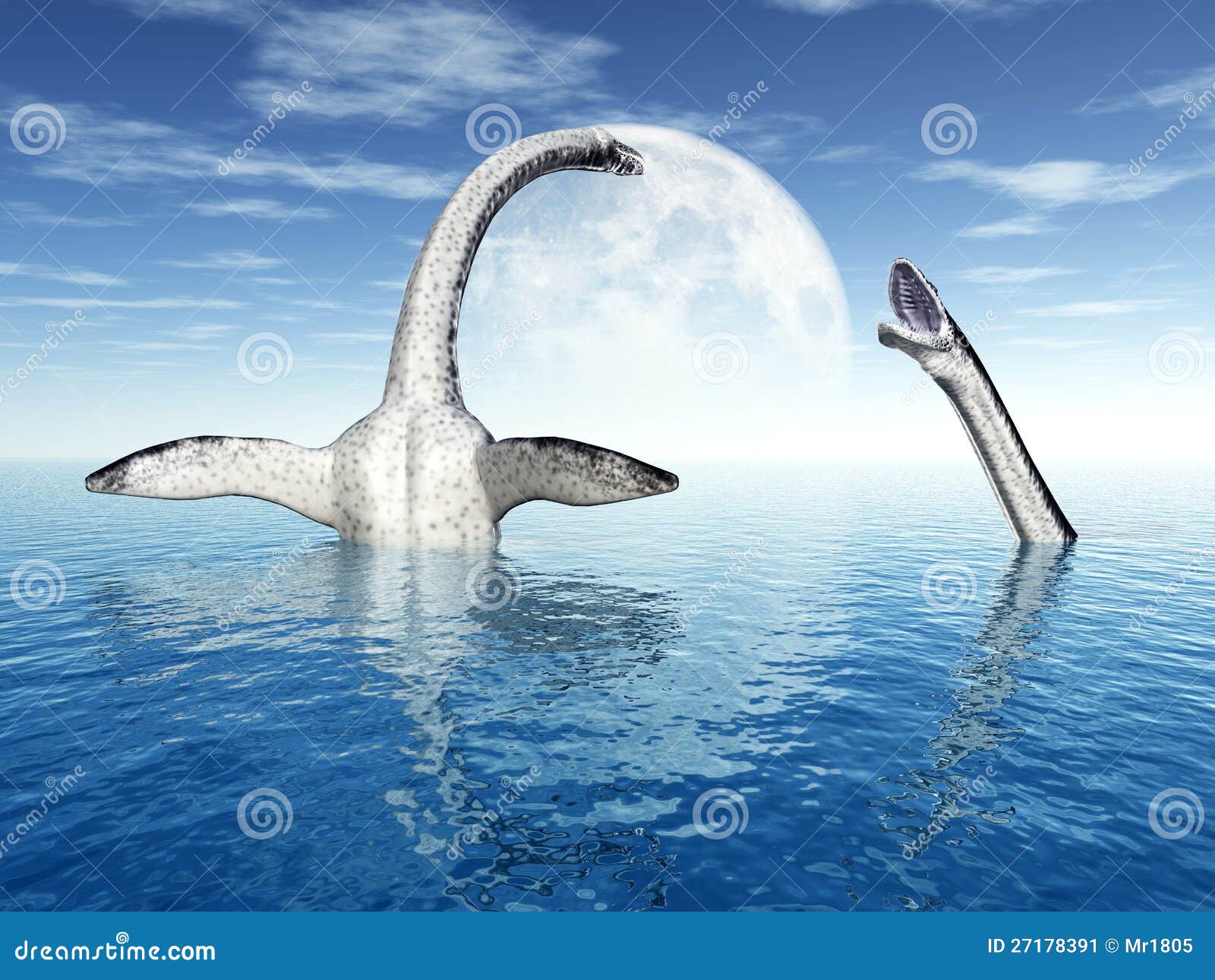 Plesiosaurus stock illustration. Illustration of nature - 27178391