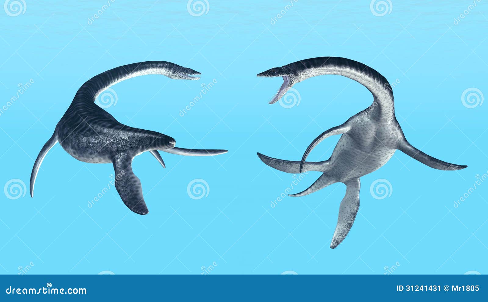 Plesiosaurus illustration stock. Illustration du éteint - 31241431