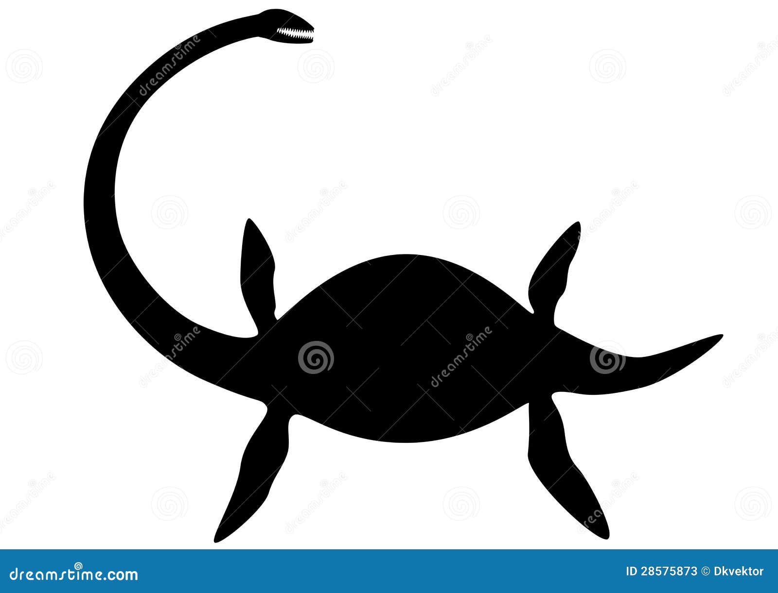 Elasmosaurus, Long-necked Plesiosaur From The Late Cretaceous Period ...