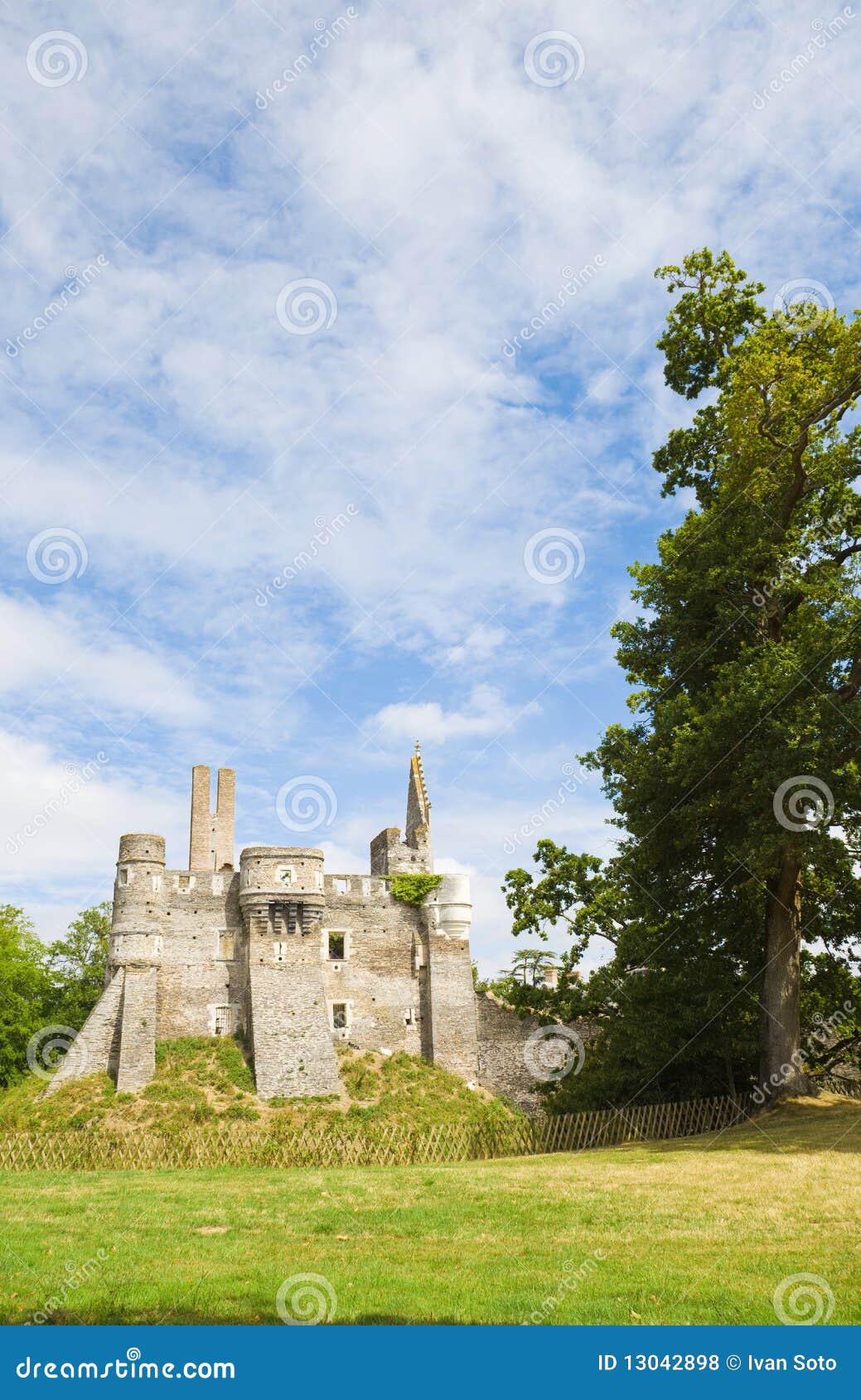 Plessis-Mace Chateau stock photo. Image of mace, ornamental - 13042898