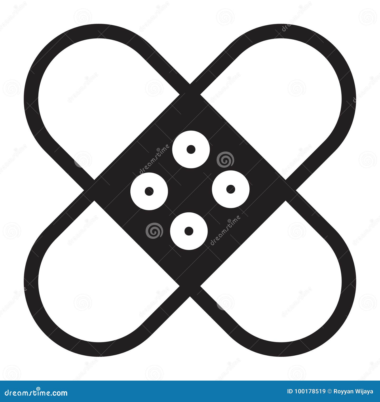 Plester stock vector. Illustration of equipment, blood - 100178519