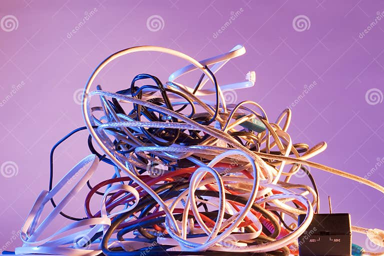 Plethora of plugs stock photo. Image of electrical, knot - 926608
