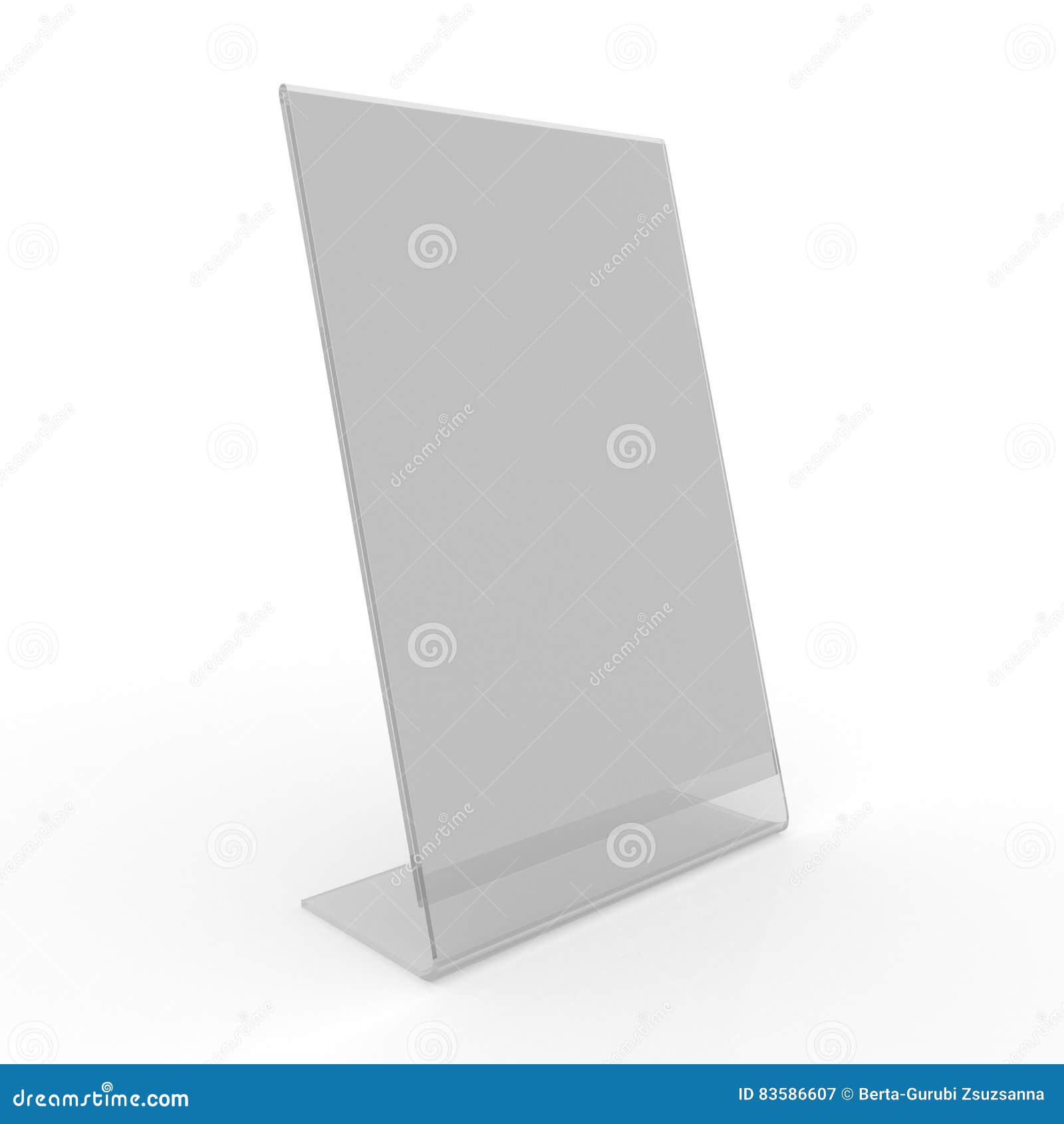 Plexi Display - Cards Holder Mockup Stock Illustration - Illustration ...