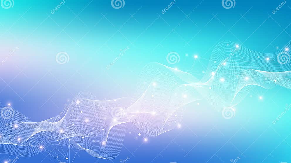 Plexus Abstract Digital Background. Digital Network Connection Banner ...