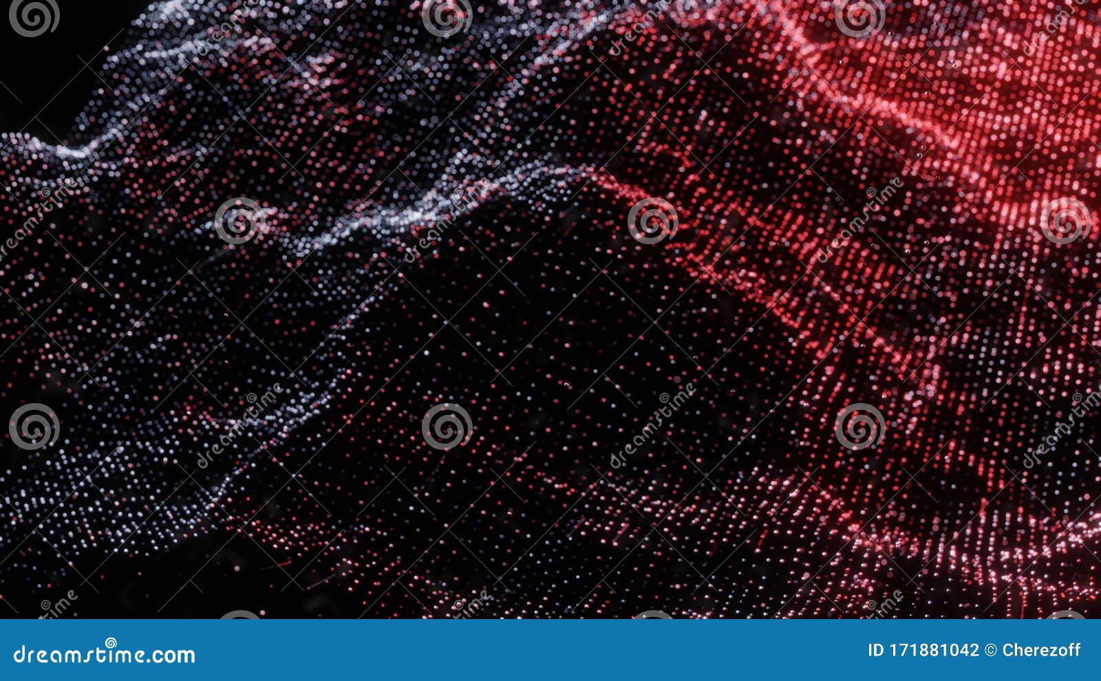 Plexus of Abstract Glow Dots Stock Illustration - Illustration of ...