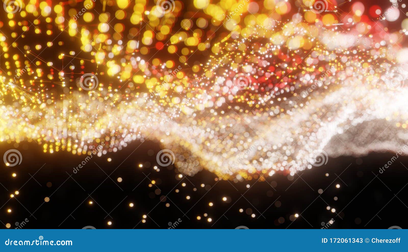 Plexus of Abstract Glow Dots Stock Illustration - Illustration of ...