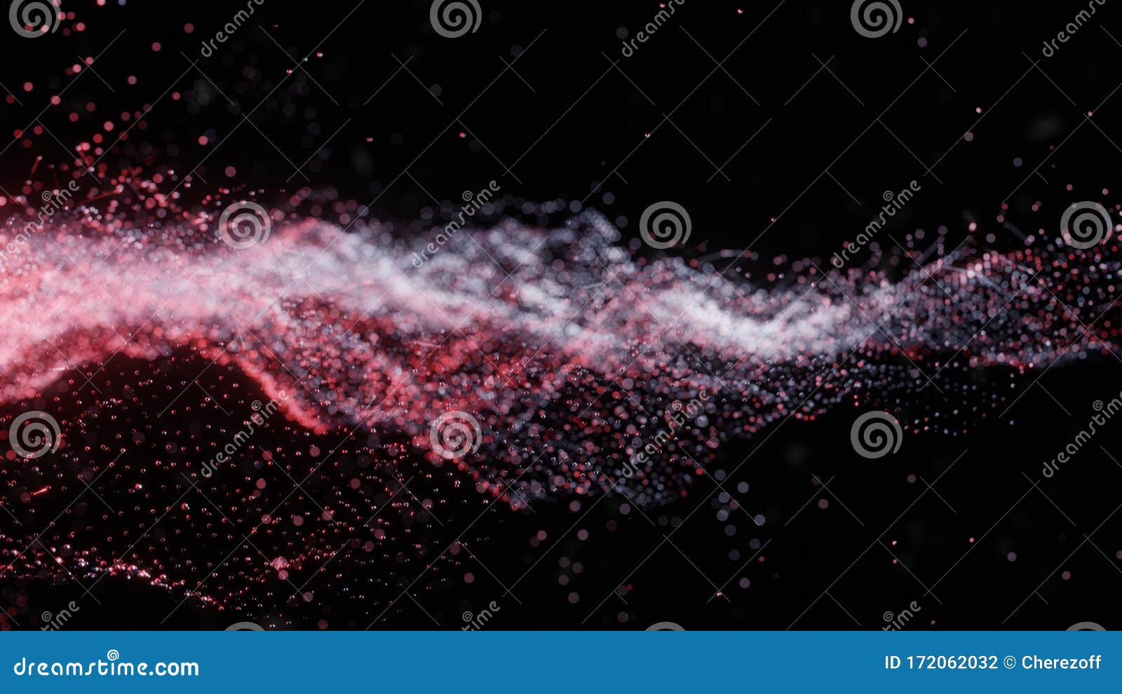 Plexus of Abstract Glow Dots Stock Illustration - Illustration of ...