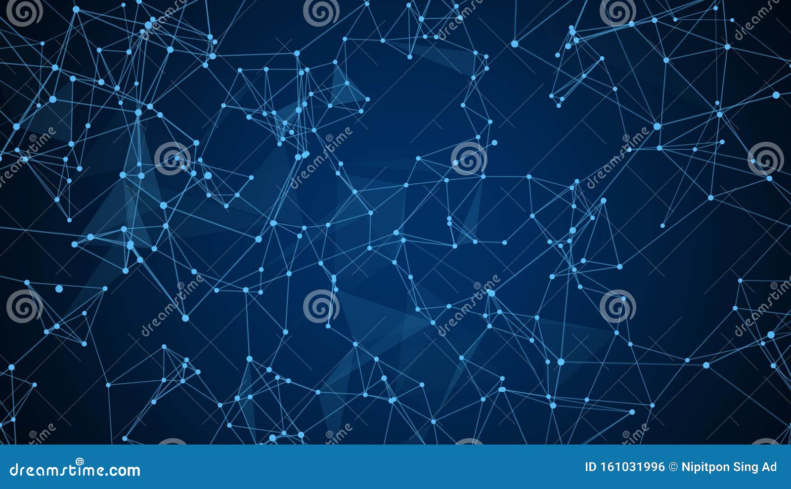 Plexus Of Abstract Network Connection Background Stock Illustration