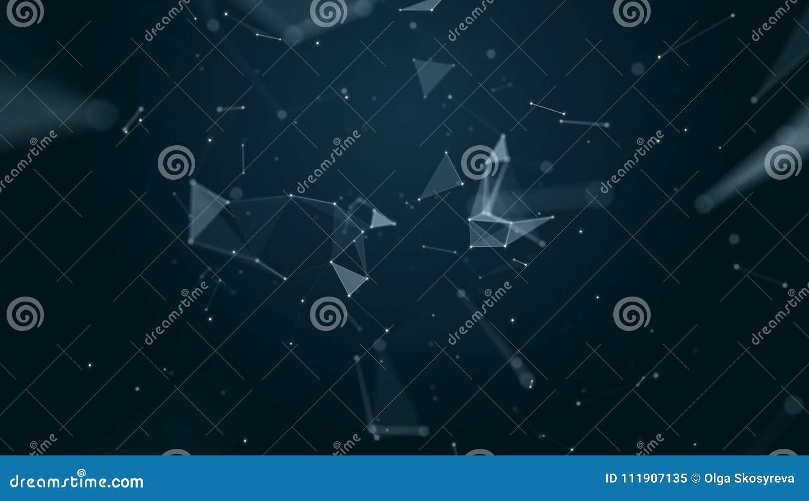 Plexus of Abstract Stars, Lines, Triangles and Dots. Loop Animations Stock Video - Video of ...