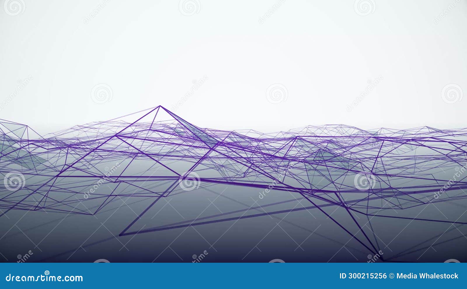 Plexus Dynamic Digital Surface Movement. Interconnected Loop Stock ...