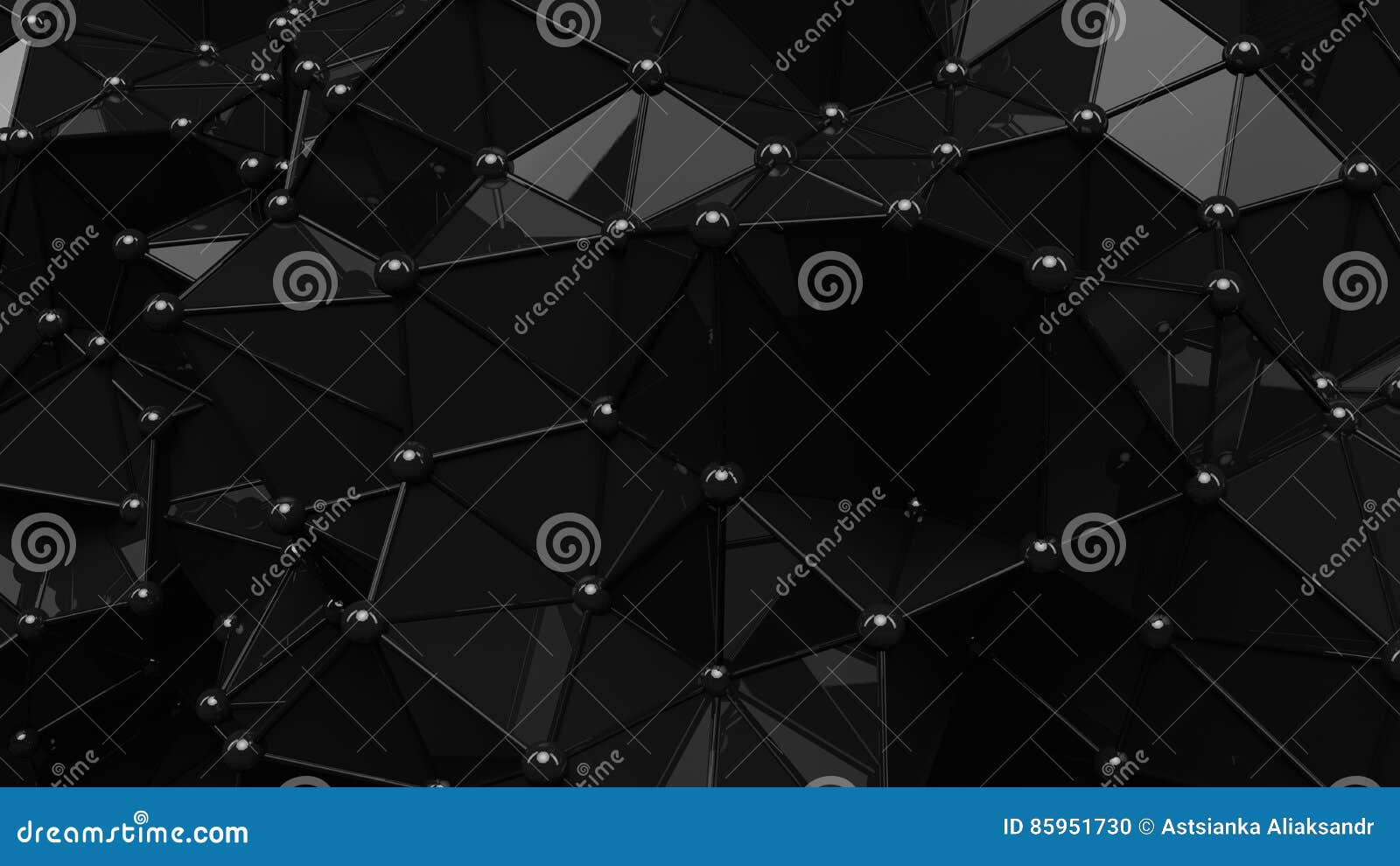 Plexus Effect, 3D Rendering, Illustration Stock Illustration ...