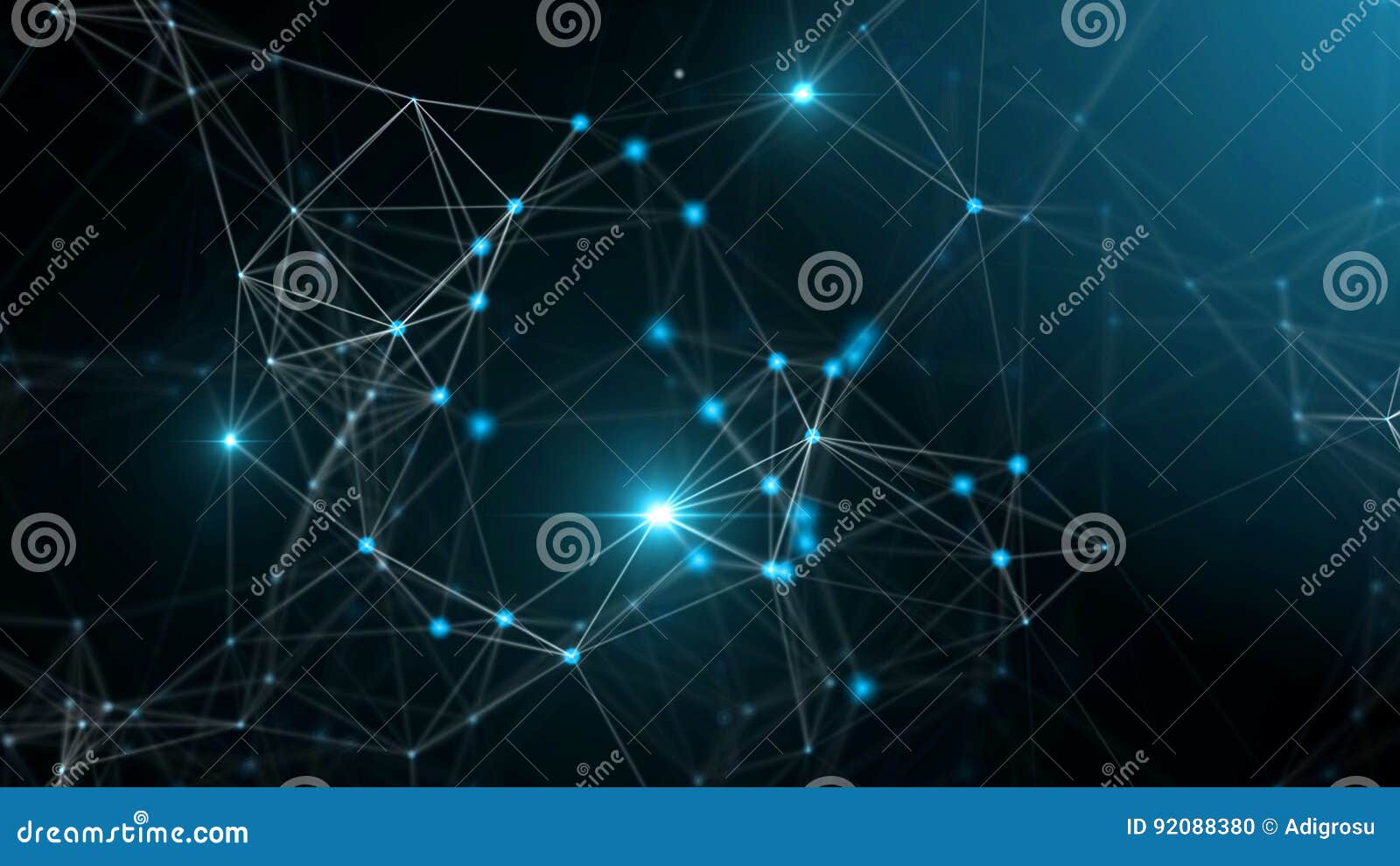 Plexus Fantasy Abstract Technology and Engineering Background. Stock Illustration - Illustration ...