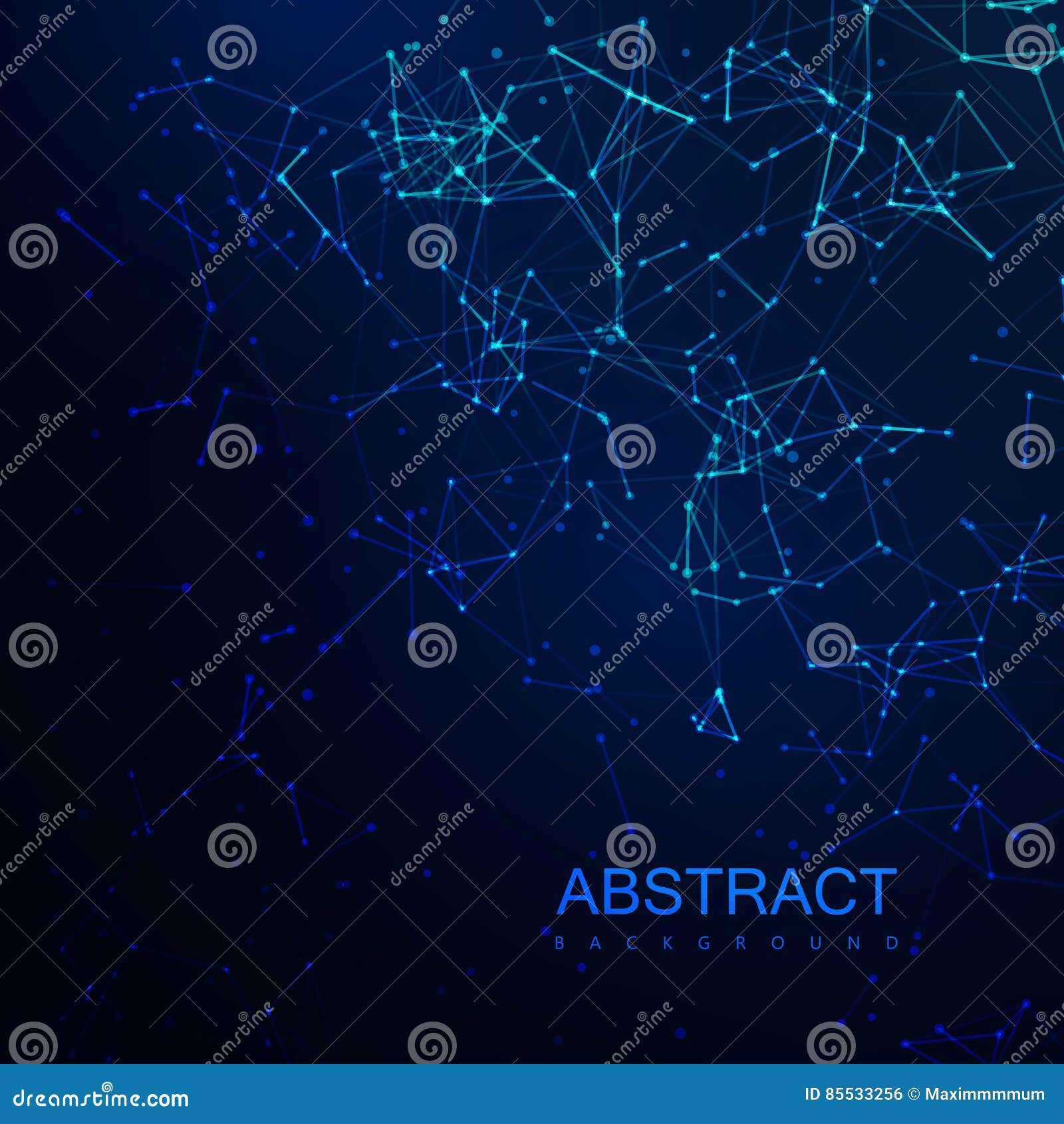 Plexus Lines and Particles Background. Stock Vector - Illustration of ...