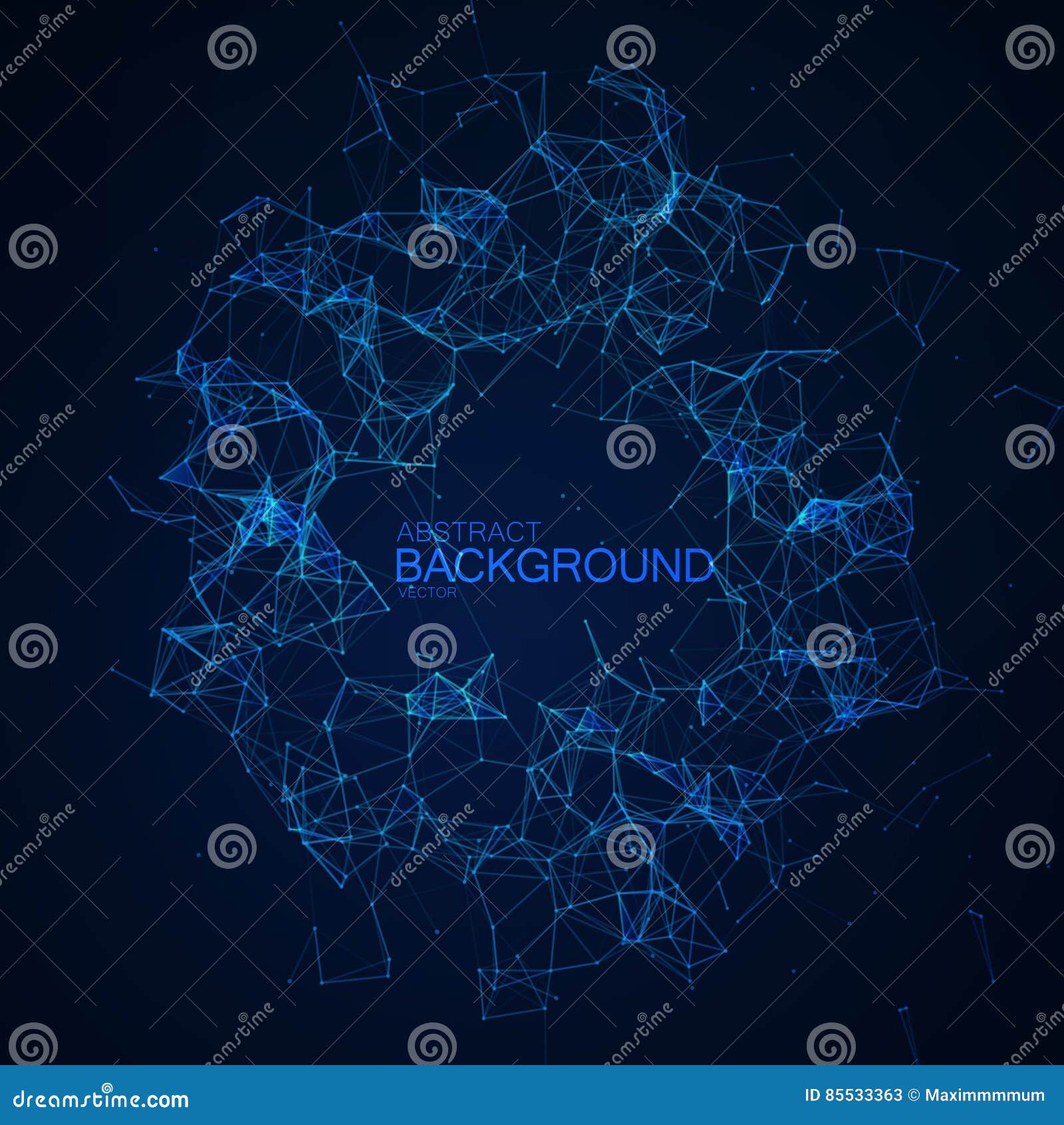 Plexus Lines and Particles Background. Stock Vector - Illustration of ...