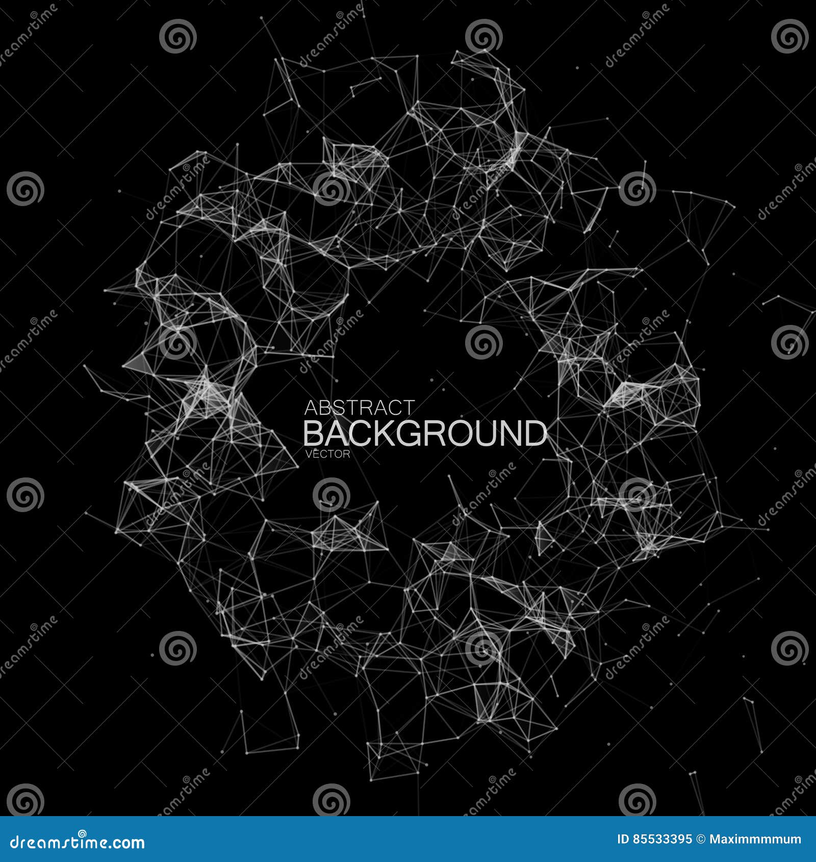 Plexus Lines and Particles Background. Stock Vector - Illustration of ...