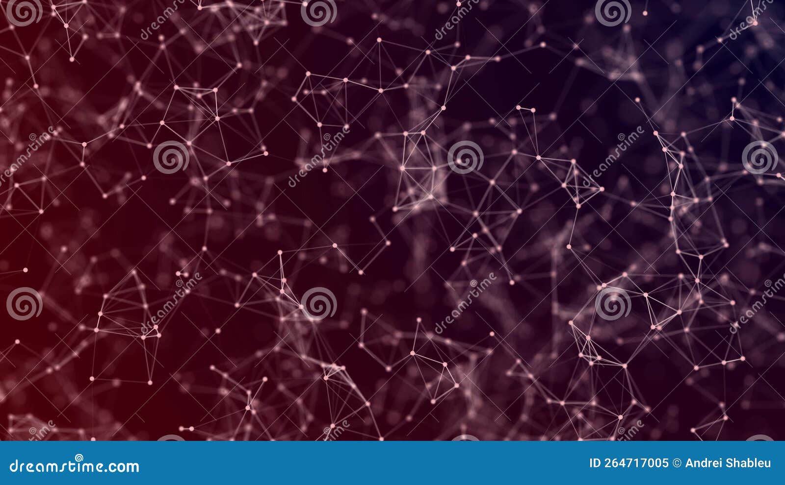 Plexus Particles on Dark Background in a Seamless Loop Stock Video ...