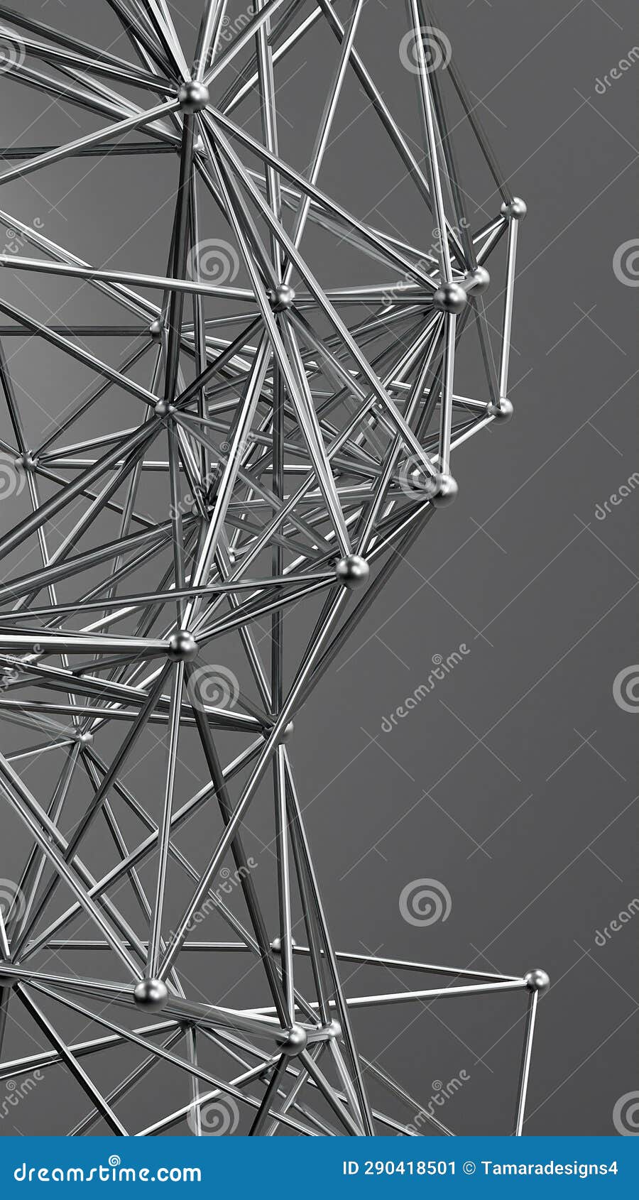 Plexus Wired Structure Metal Abstract Background Stock Illustration ...