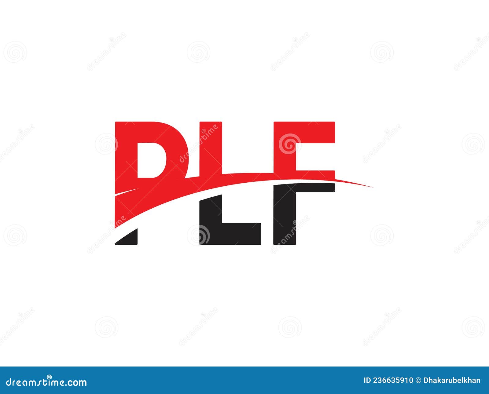 PLF Letter Initial Logo Design Vector Illustration Stock Vector ...