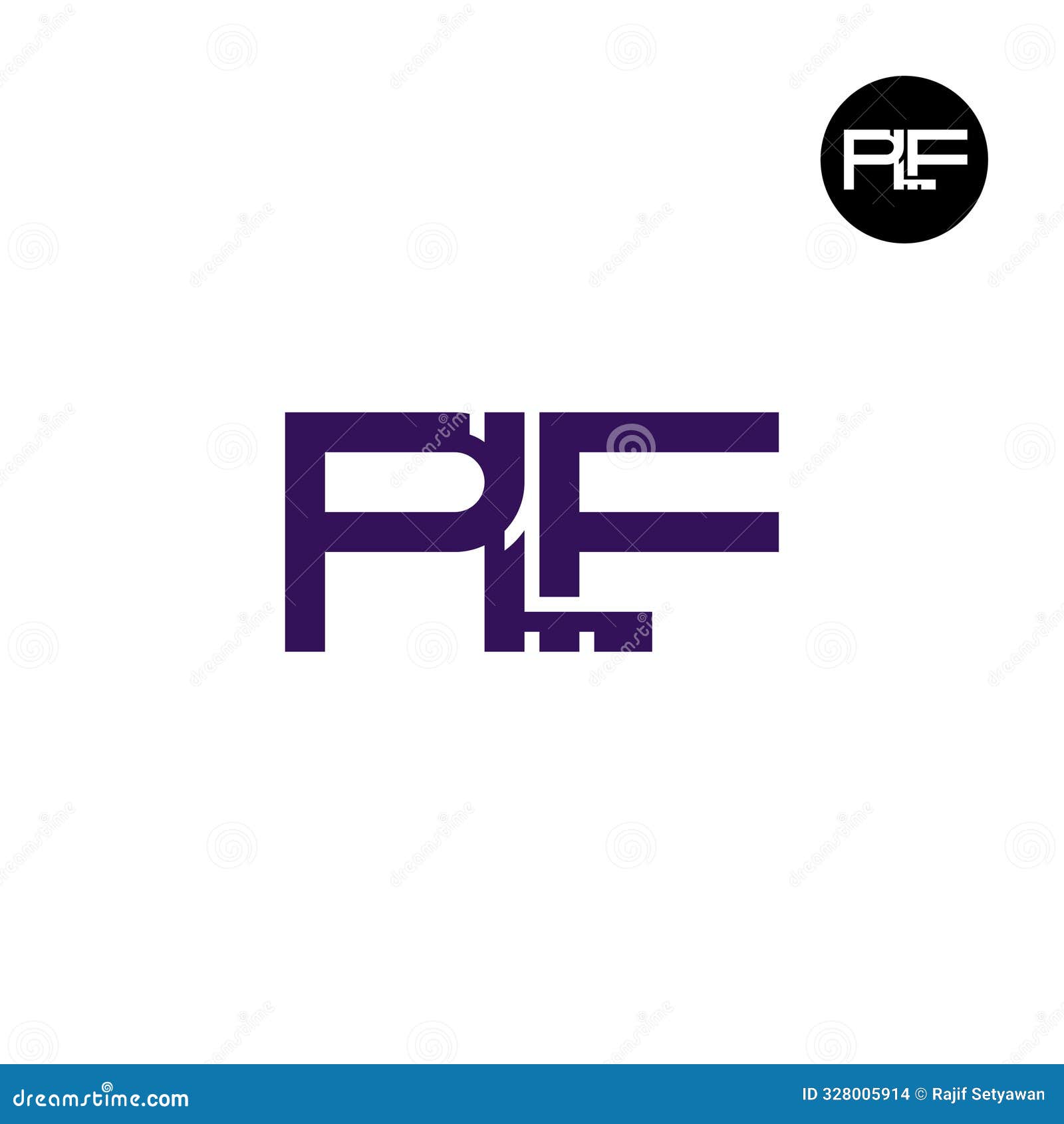 PLF Logo Letter Monogram Design Stock Vector - Illustration of minimal ...