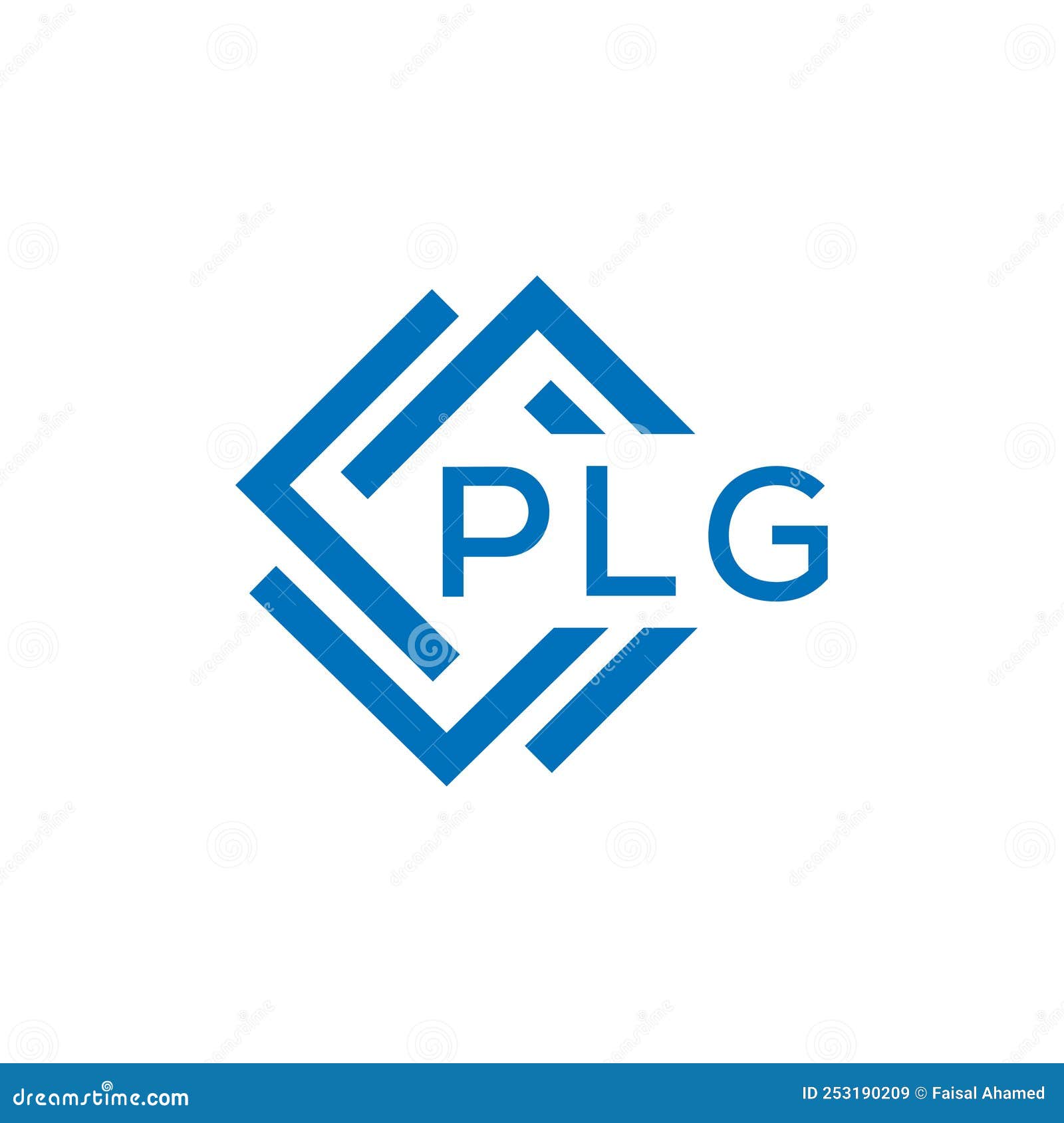 PLG Letter Logo Design on White Background. PLG Creative Circle Letter Logo Stock Vector ...