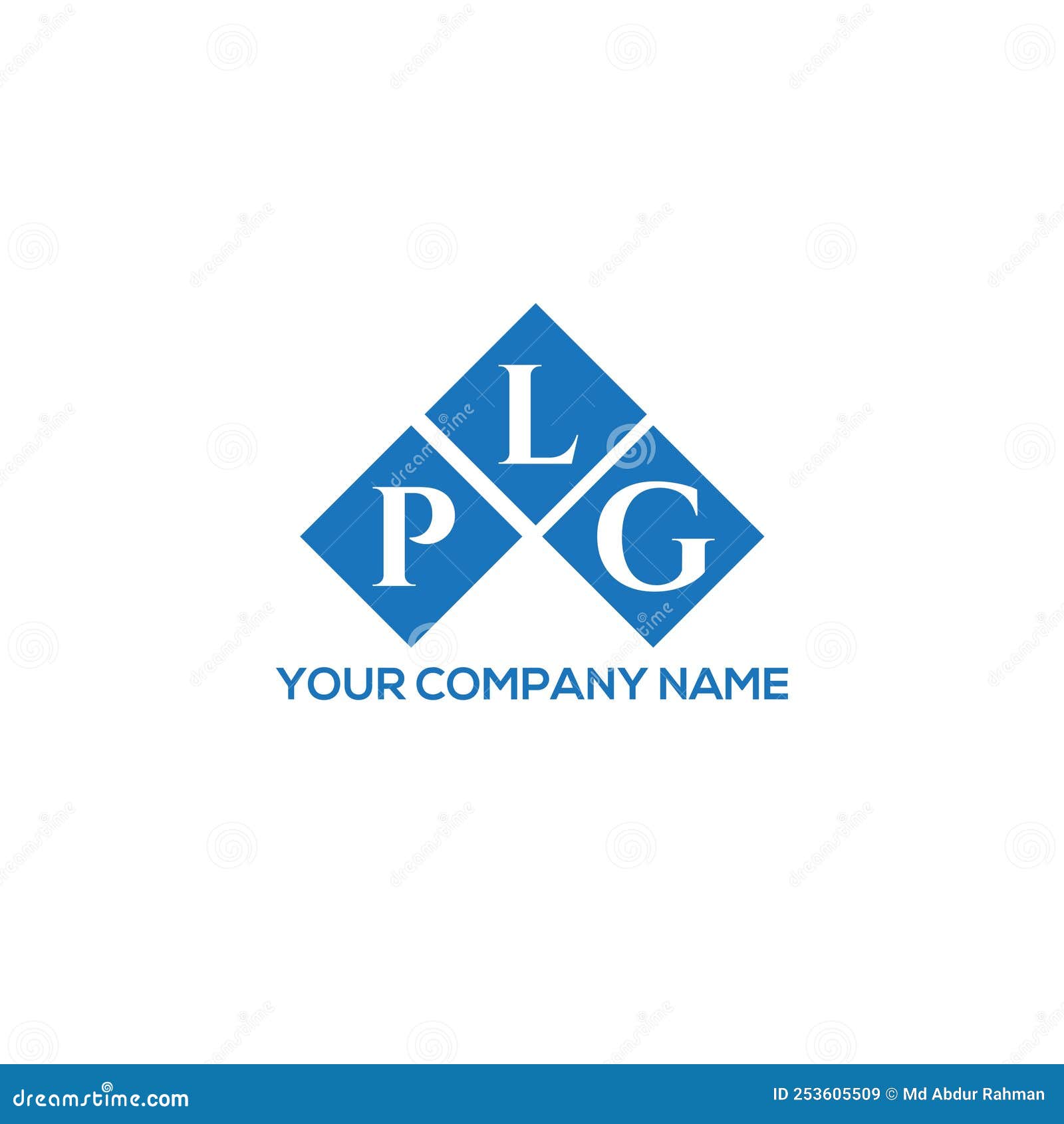 PLG Letter Logo Design on WHITE Background. PLG Creative Initials ...