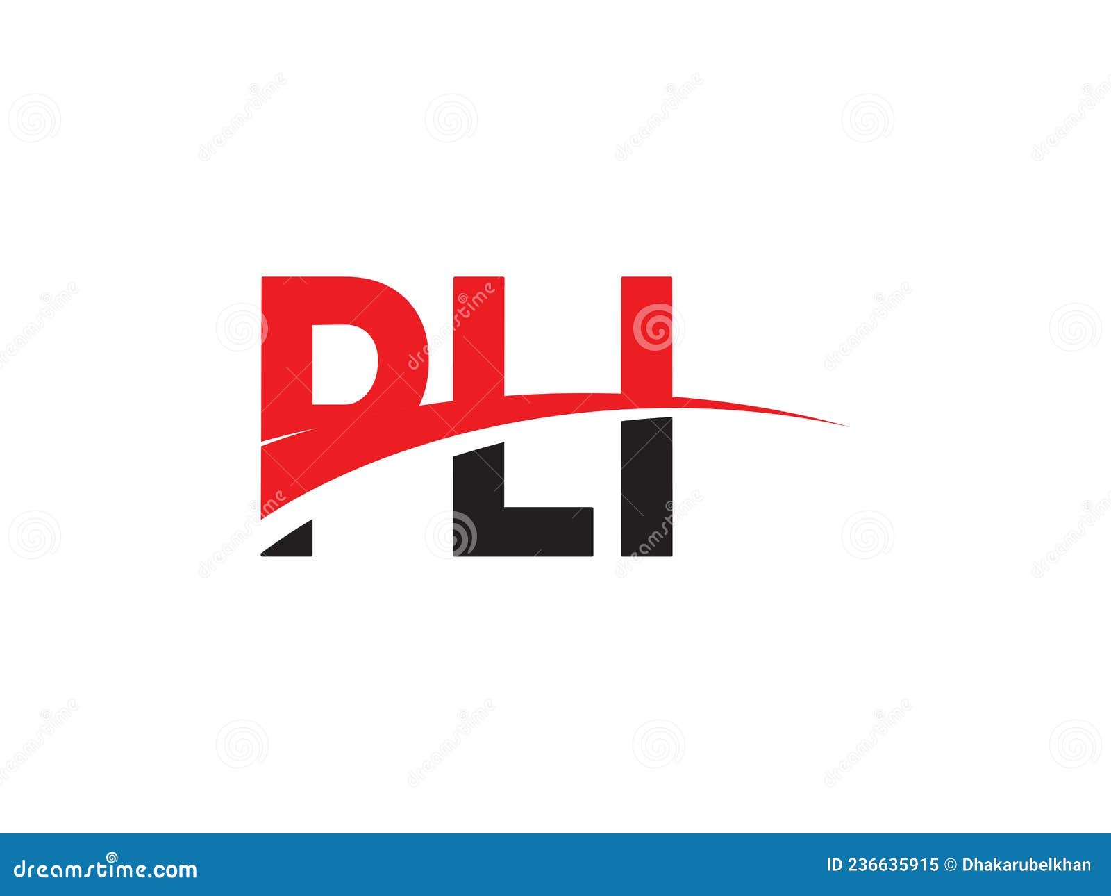 PLI Letter Initial Logo Design Vector Illustration Stock Vector ...