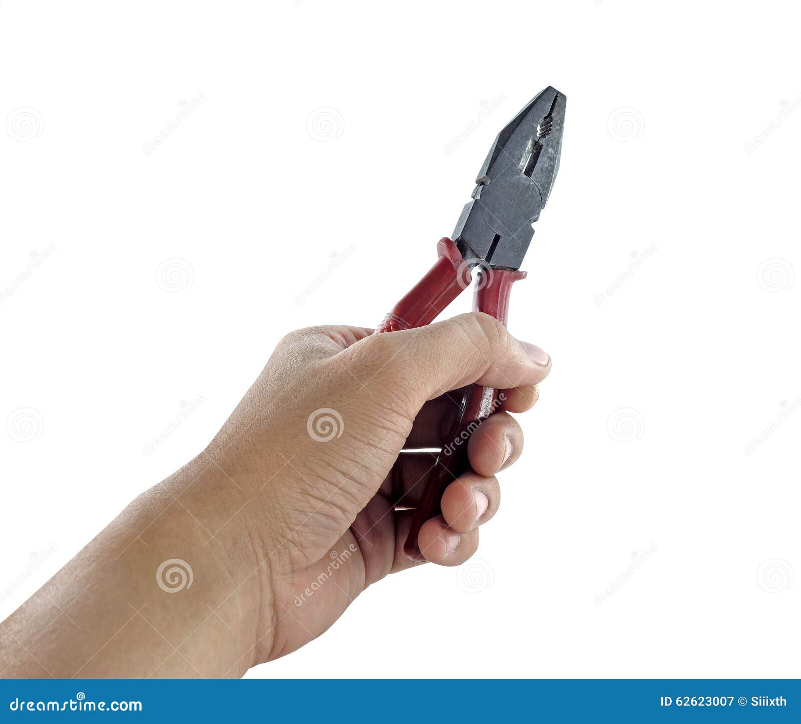 Plier in a hand stock image. Image of hand, activity - 62623007