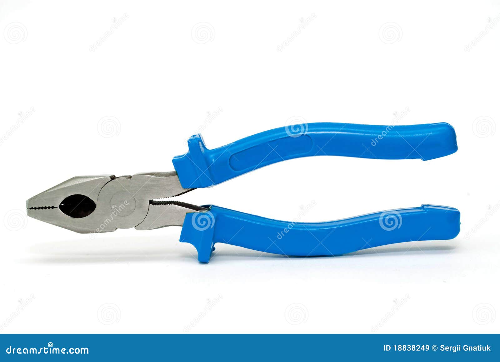 Pliers stock image. Image of white, wood, tool, equipment - 18838249