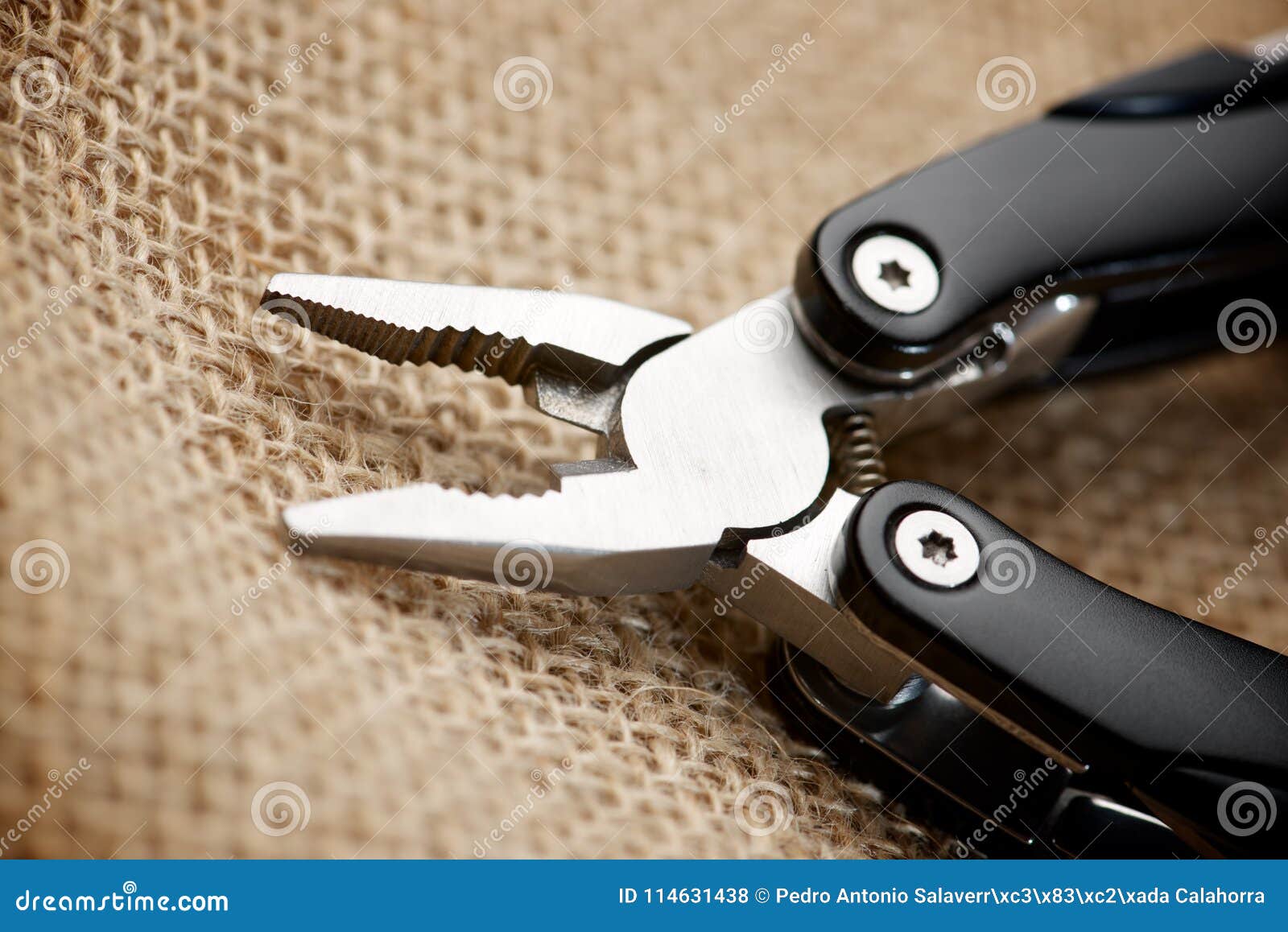 Pliers close up stock photo. Image of close, craft, adjust - 114631438