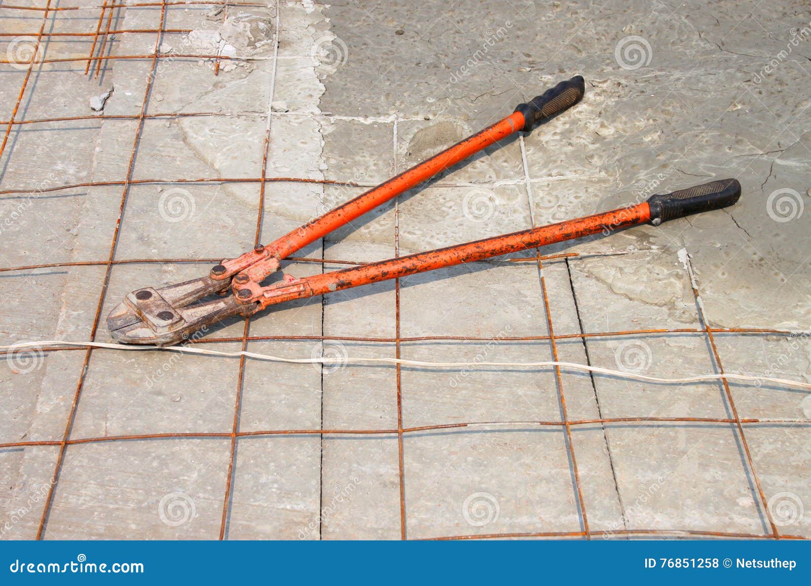 Pliers cutting stock photo. Image of cement, building - 76851258