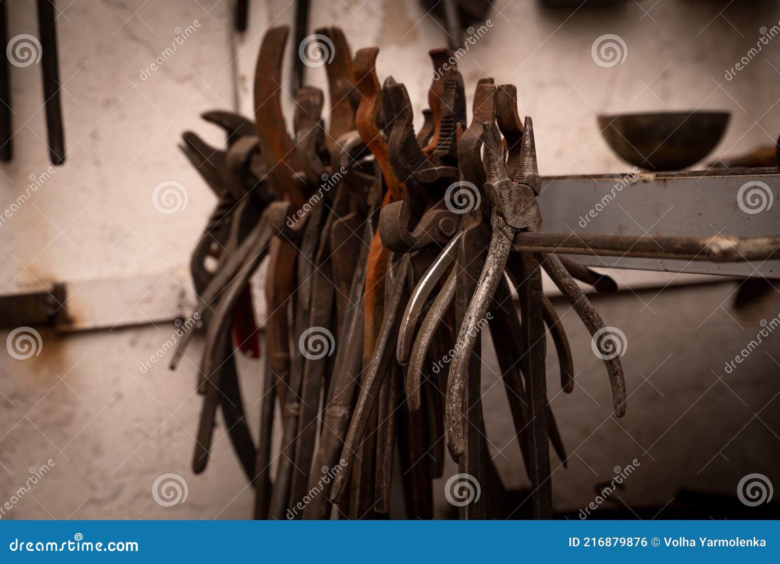 Pliers. Diferent Sizes Tools on a Holder Stock Photo - Image of machine ...
