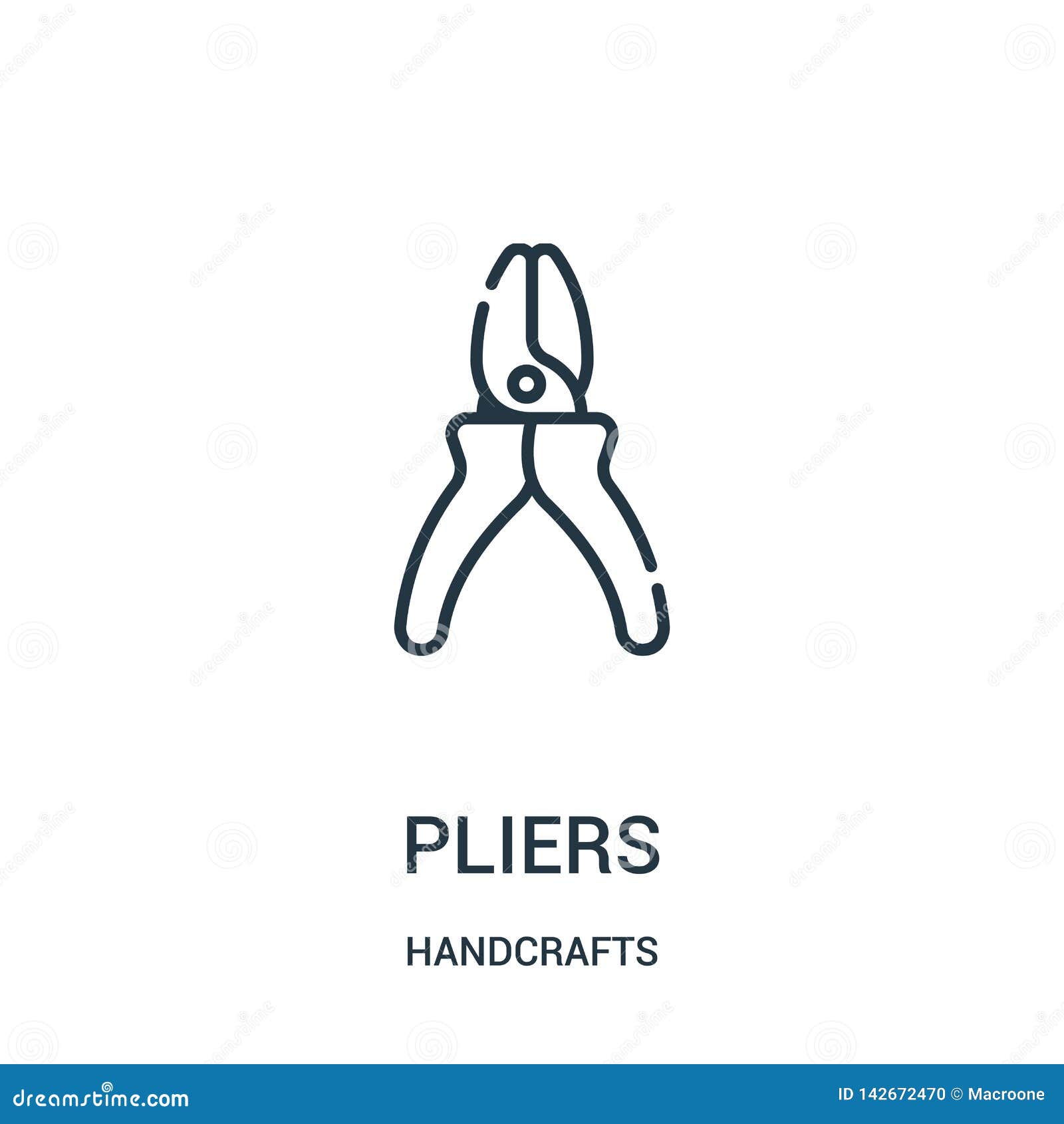Pliers Icon Vector from Handcrafts Collection. Thin Line Pliers Outline ... Pliers Icon Vector from Handcrafts Collection. Thin Line Pliers Outline ...