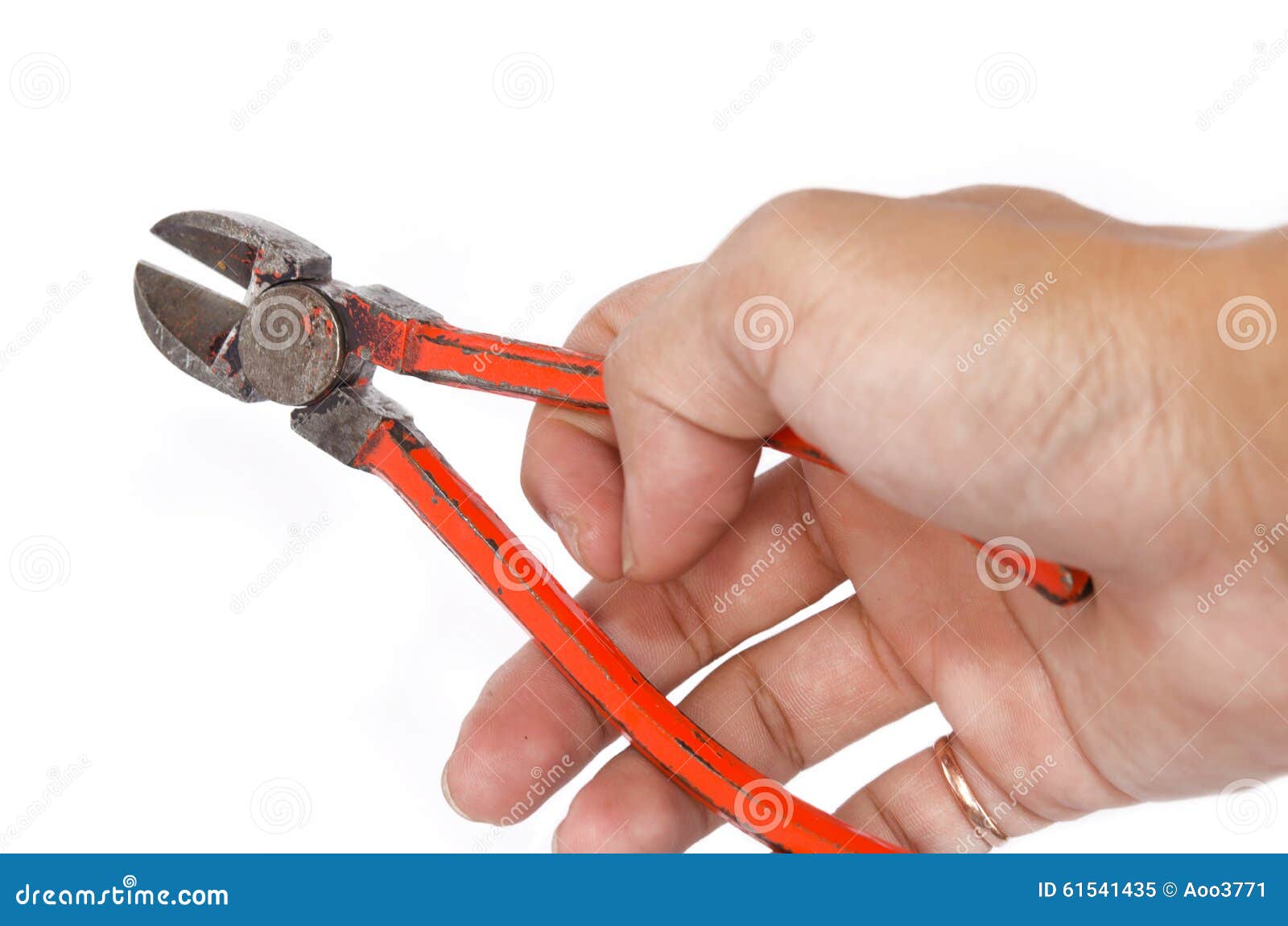 Pliers stock image. Image of rubber, isolated, handle - 61541435