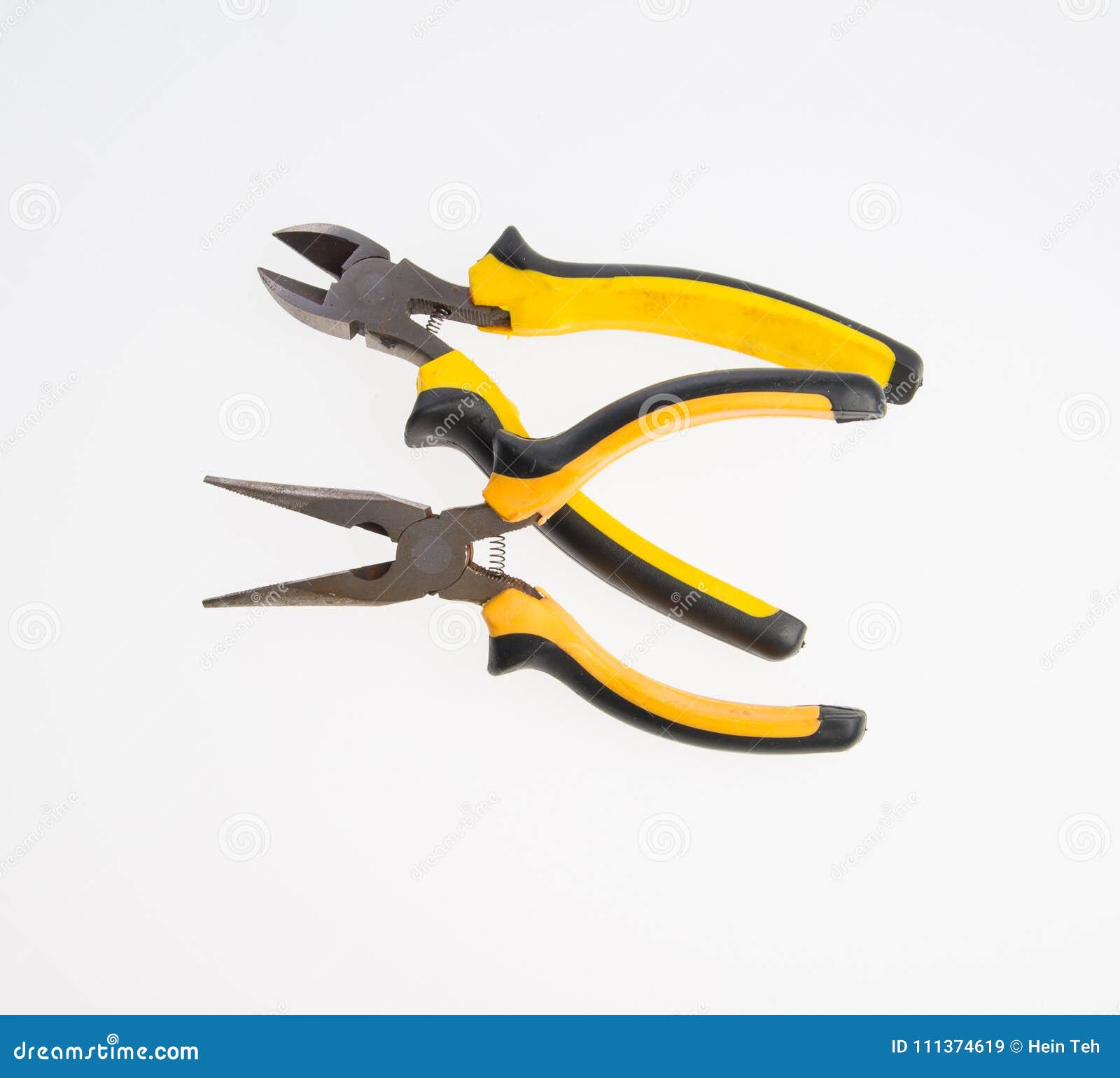 Pliers or the Manual Tool on a Background. Stock Image - Image of metal ...