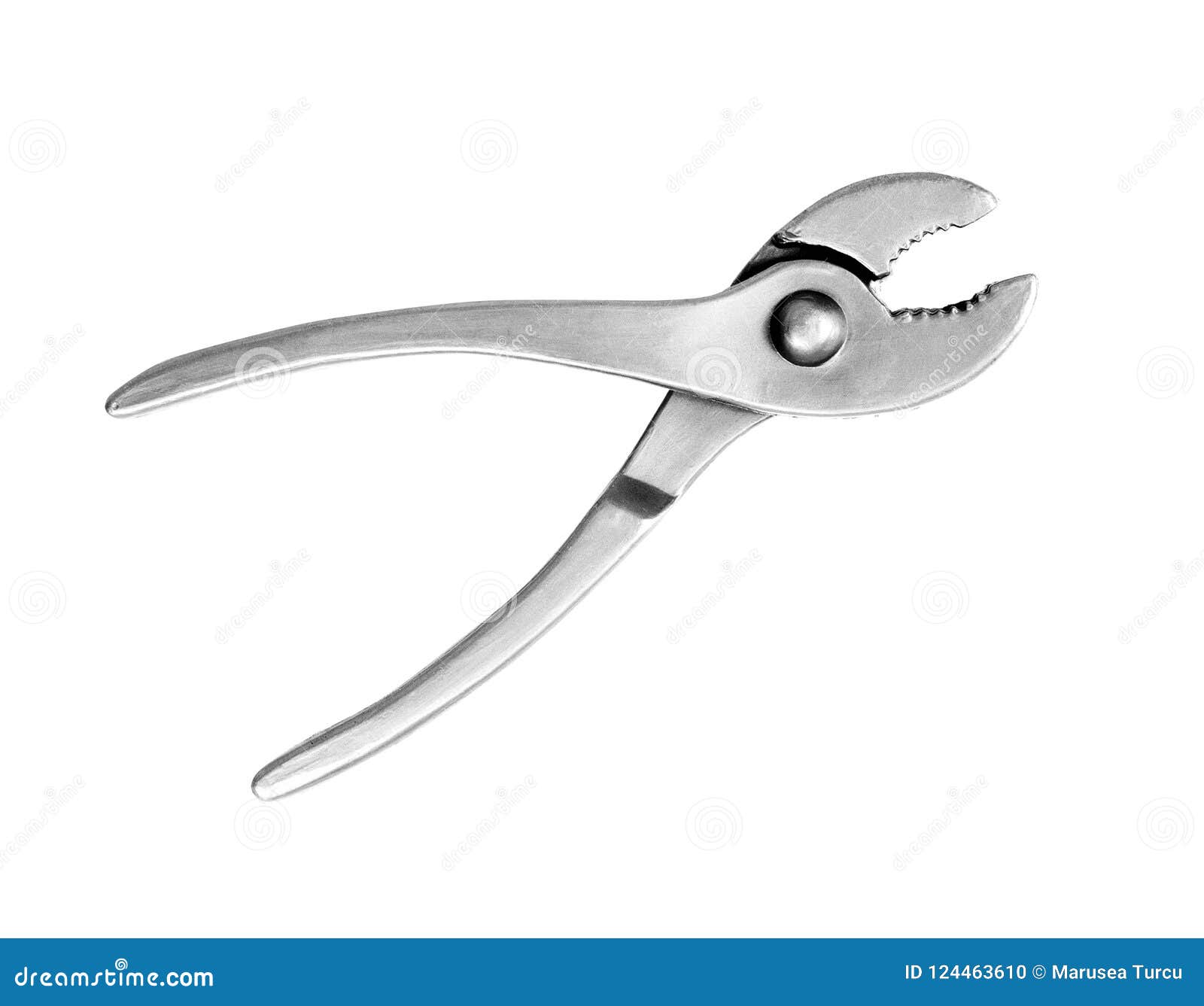 Pliers that are Opened Top View Isolated Stock Photo - Image of topview ...