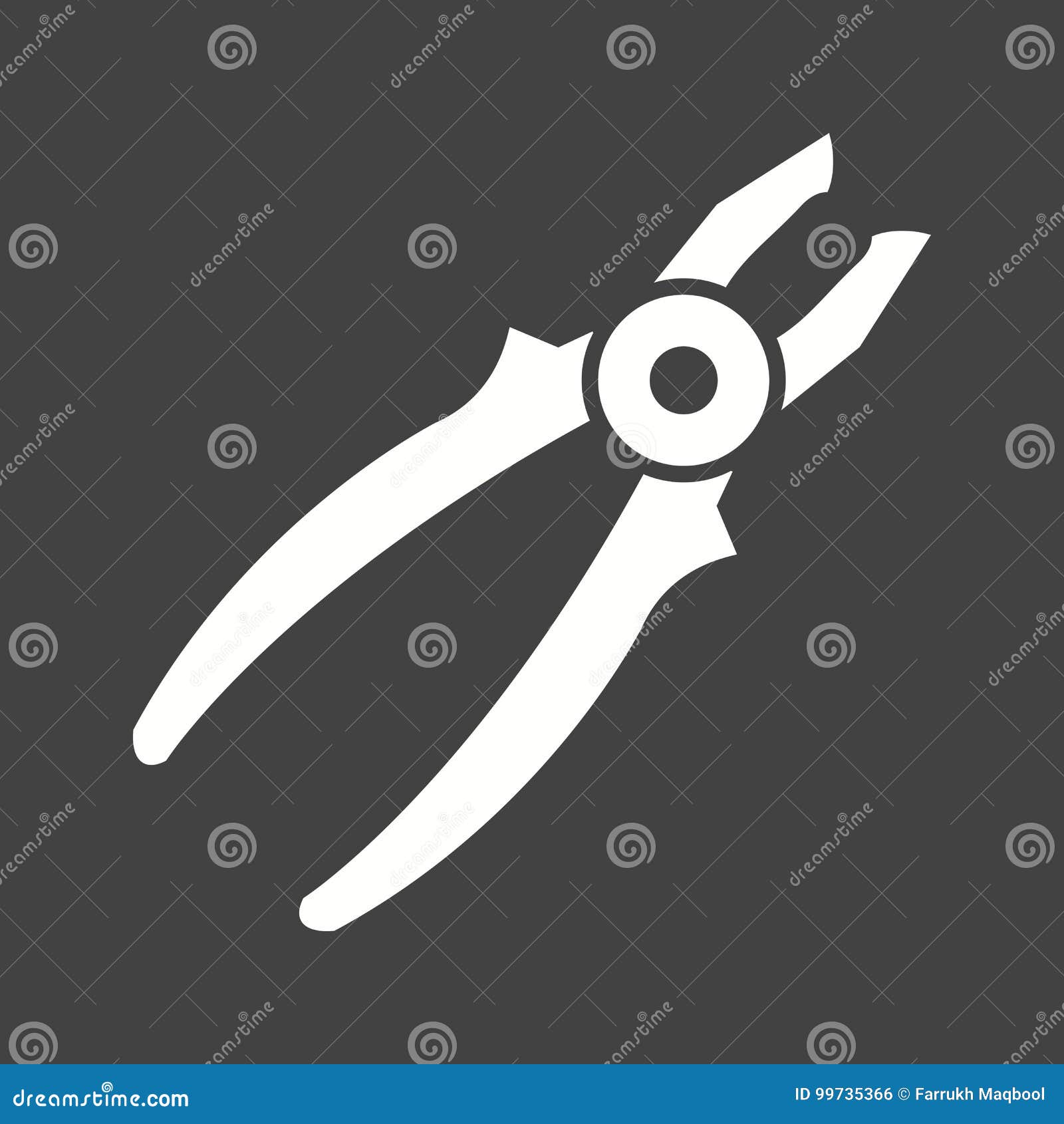 Pliers stock vector. Illustration of construction, industry - 99735366