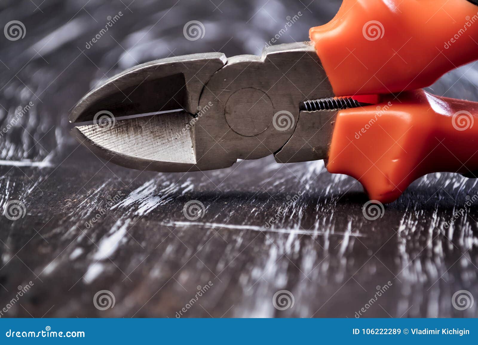 Pliers for Repair Work Lying on the Table. Repair Tools in the H Stock ...