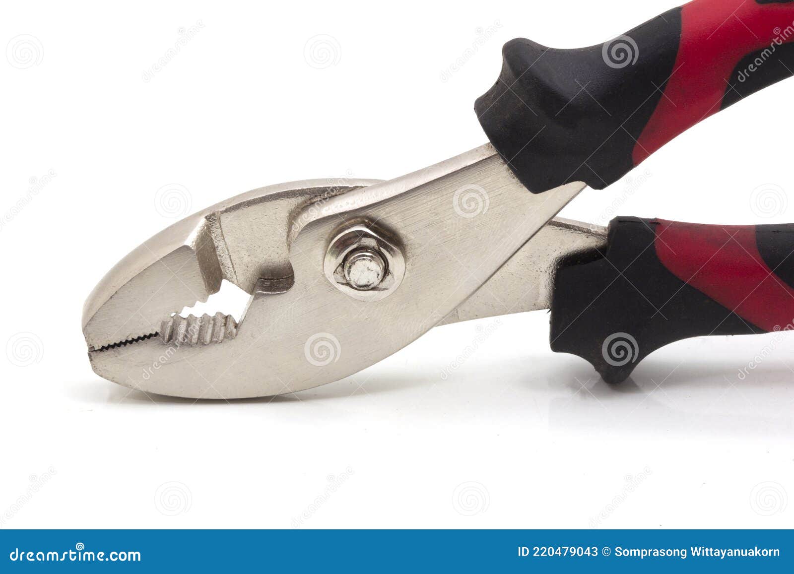 Pliers with Rubber Handle Red and Black Stock Image - Image of ...