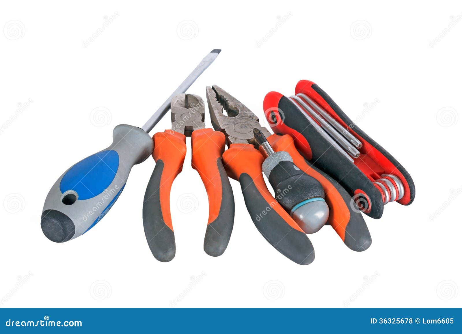 Pliers and Screwdriver Tools Stock Photo - Image of tool, construction ...