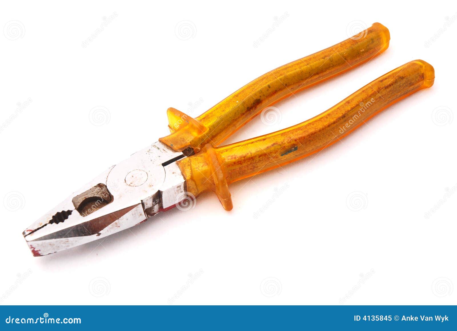 Pliers tool stock image. Image of worn, cutter, tool, wire - 4135845