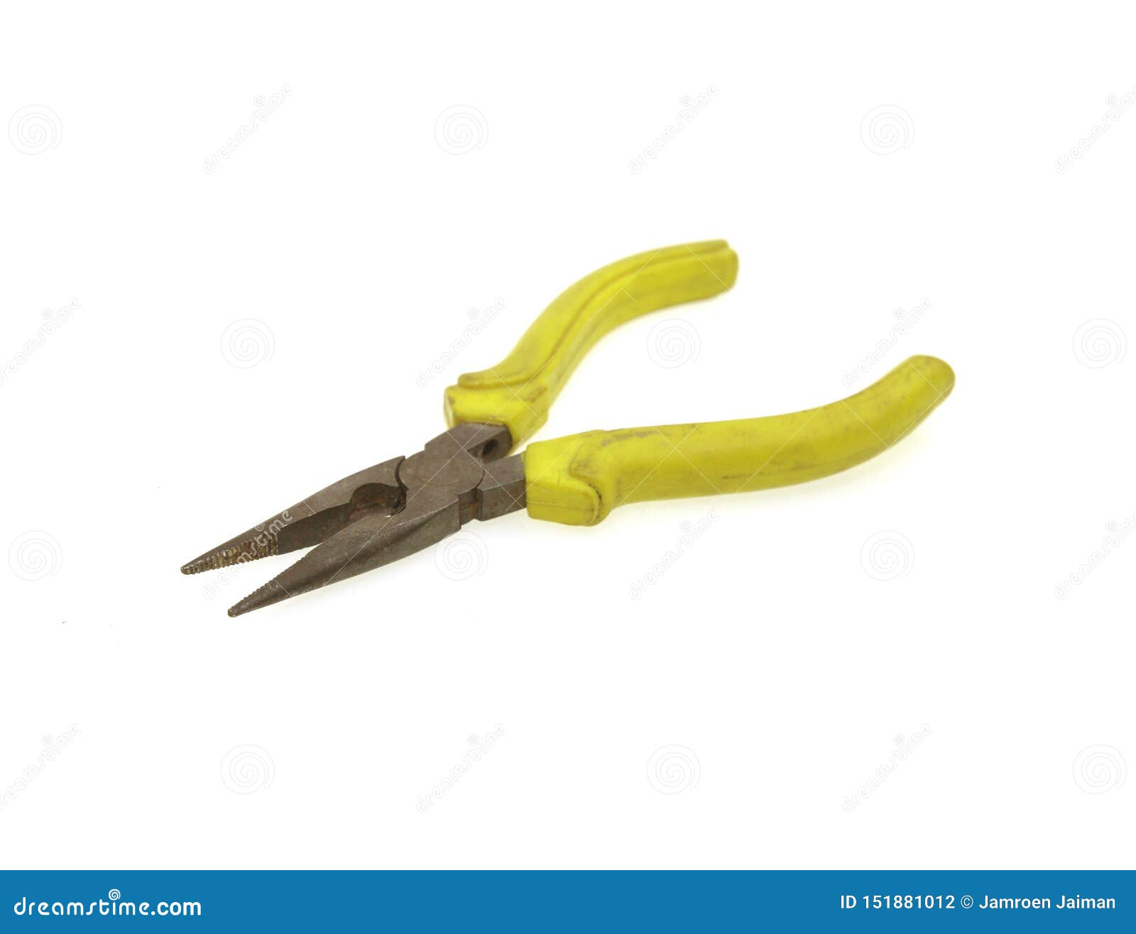 Pliers Tool Pliers on a White Background Stock Photo - Image of grey ...