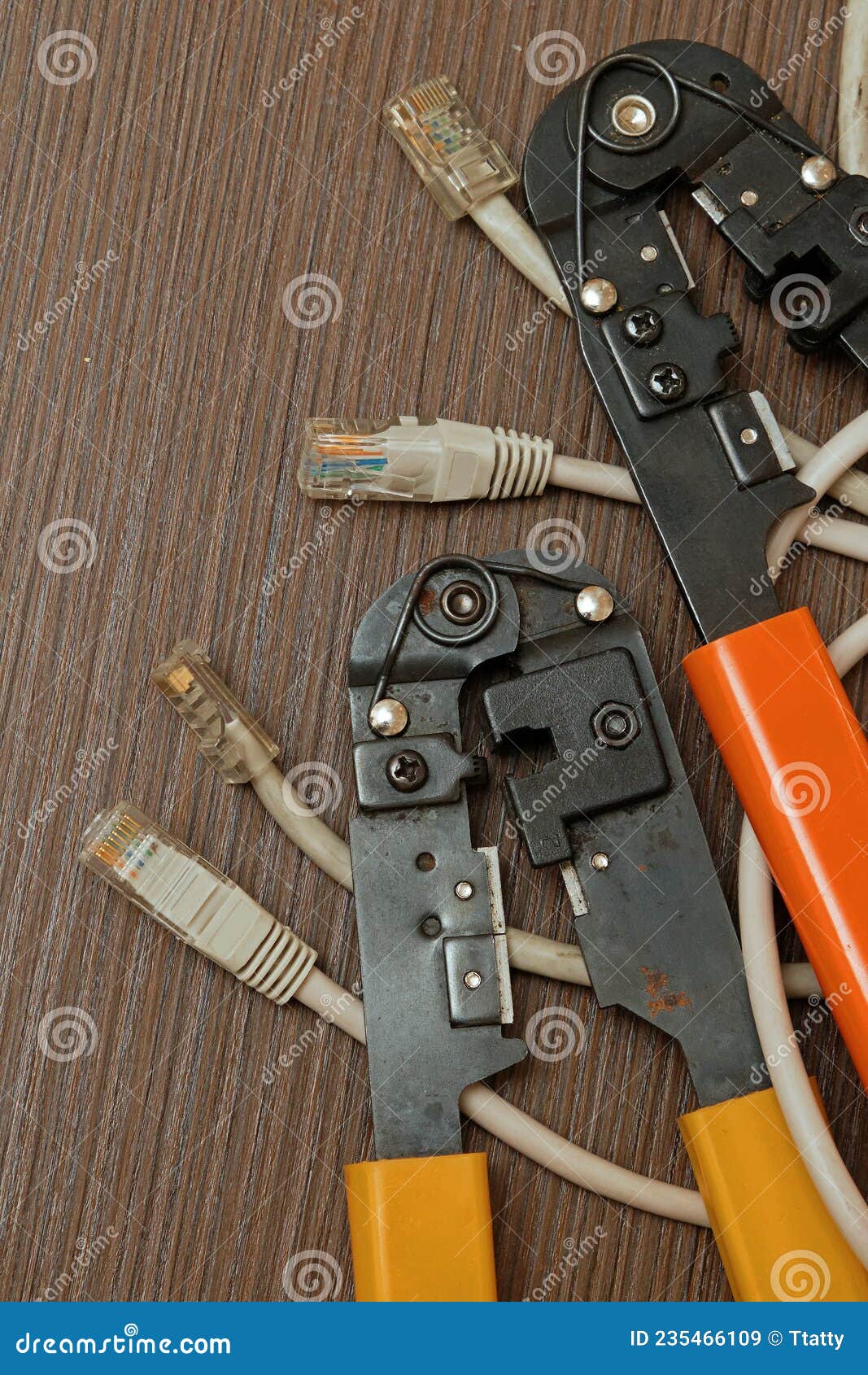 Pliers tools with cables stock image. Image of crimping - 235466109