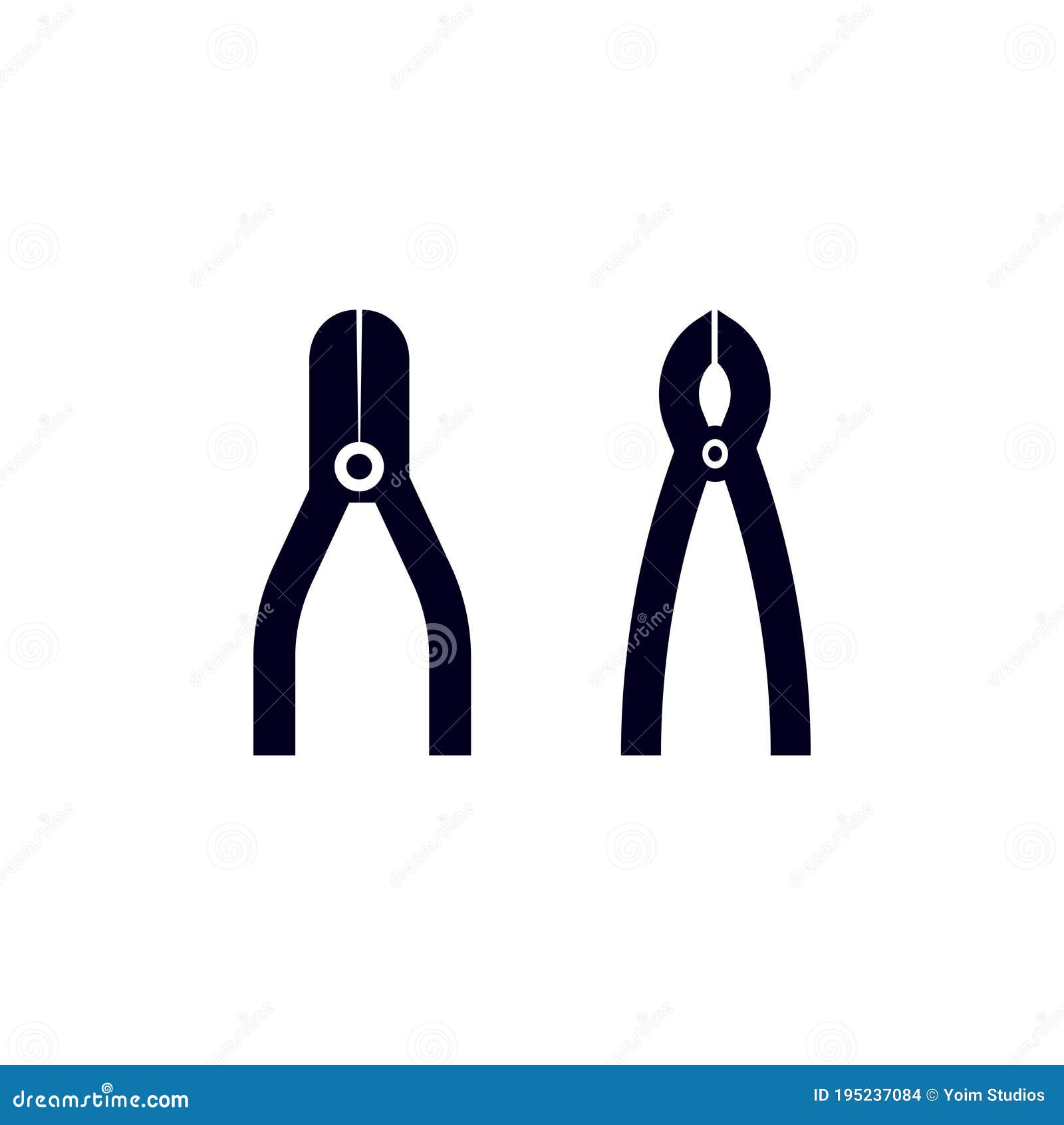 Pliers Vector Design Template Illustration Stock Vector - Illustration ...