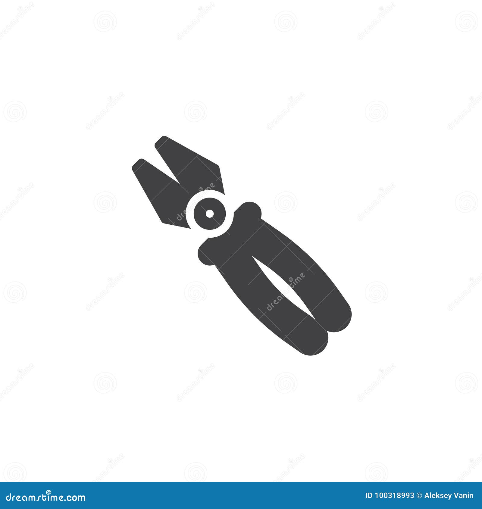 Pliers Work Tool Icon Vector Stock Vector - Illustration of vector ...