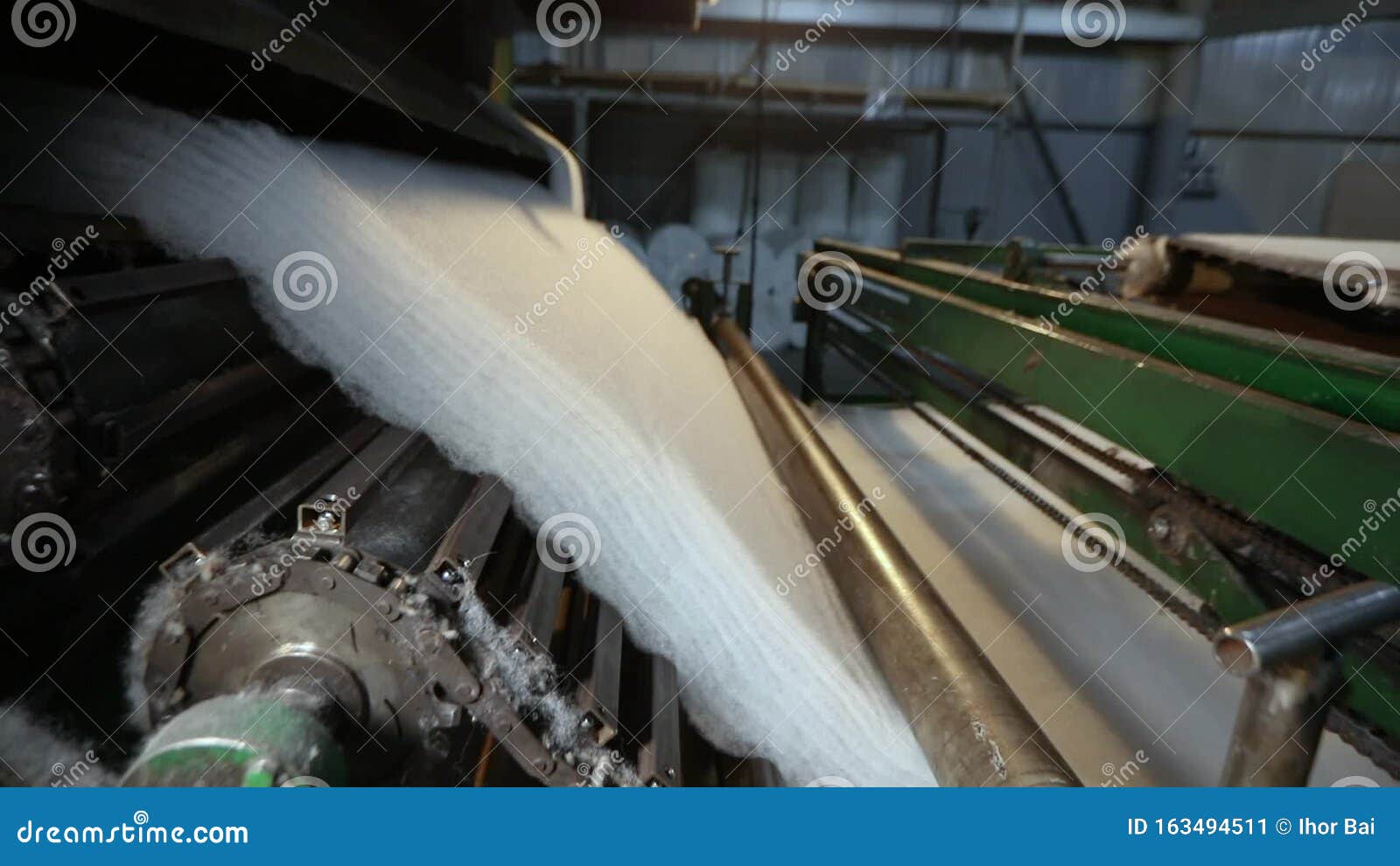 Pliester Manufacturing Process. Polyester Conveyor Production Line ...