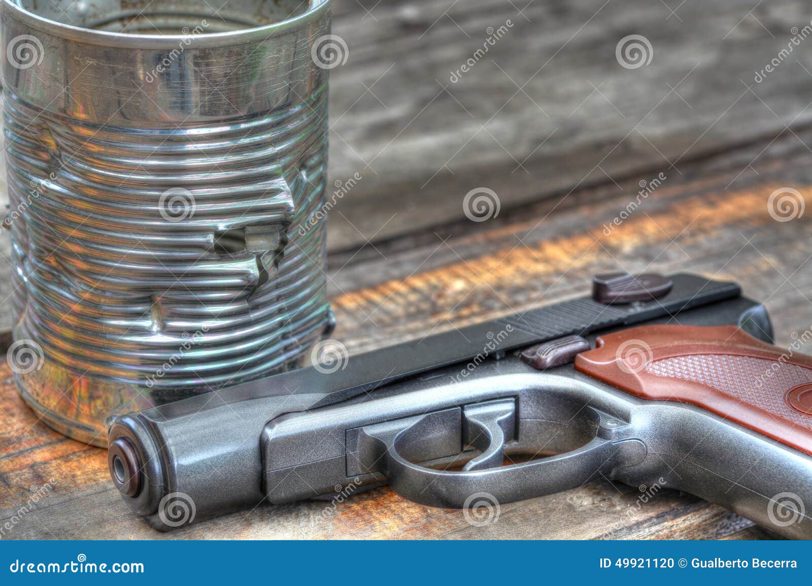 Plinking stock photo. Image of shot, weapon, holes, shoting - 49921120