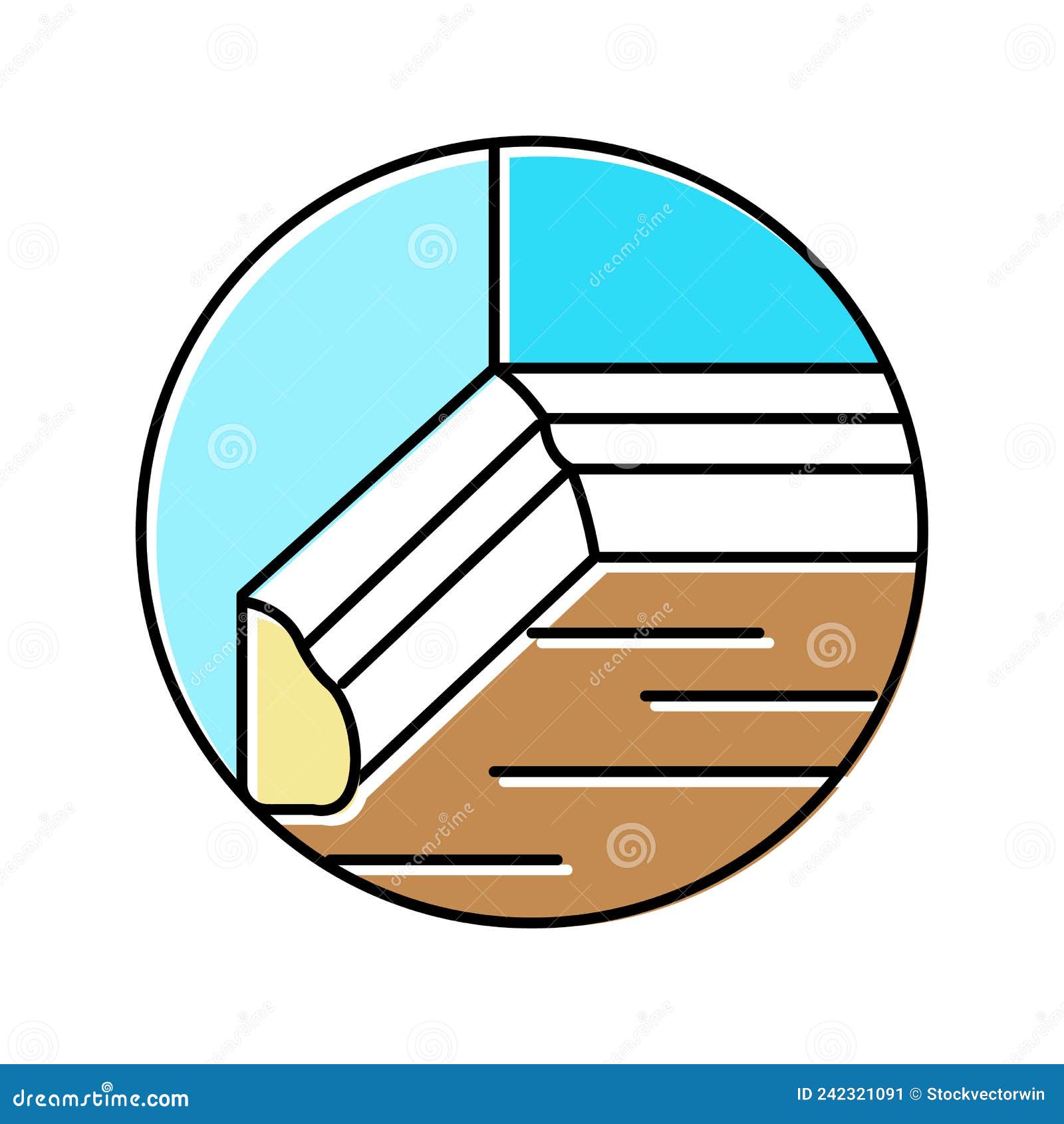 Plinth Accessory Color Icon Vector Illustration Stock Vector ...