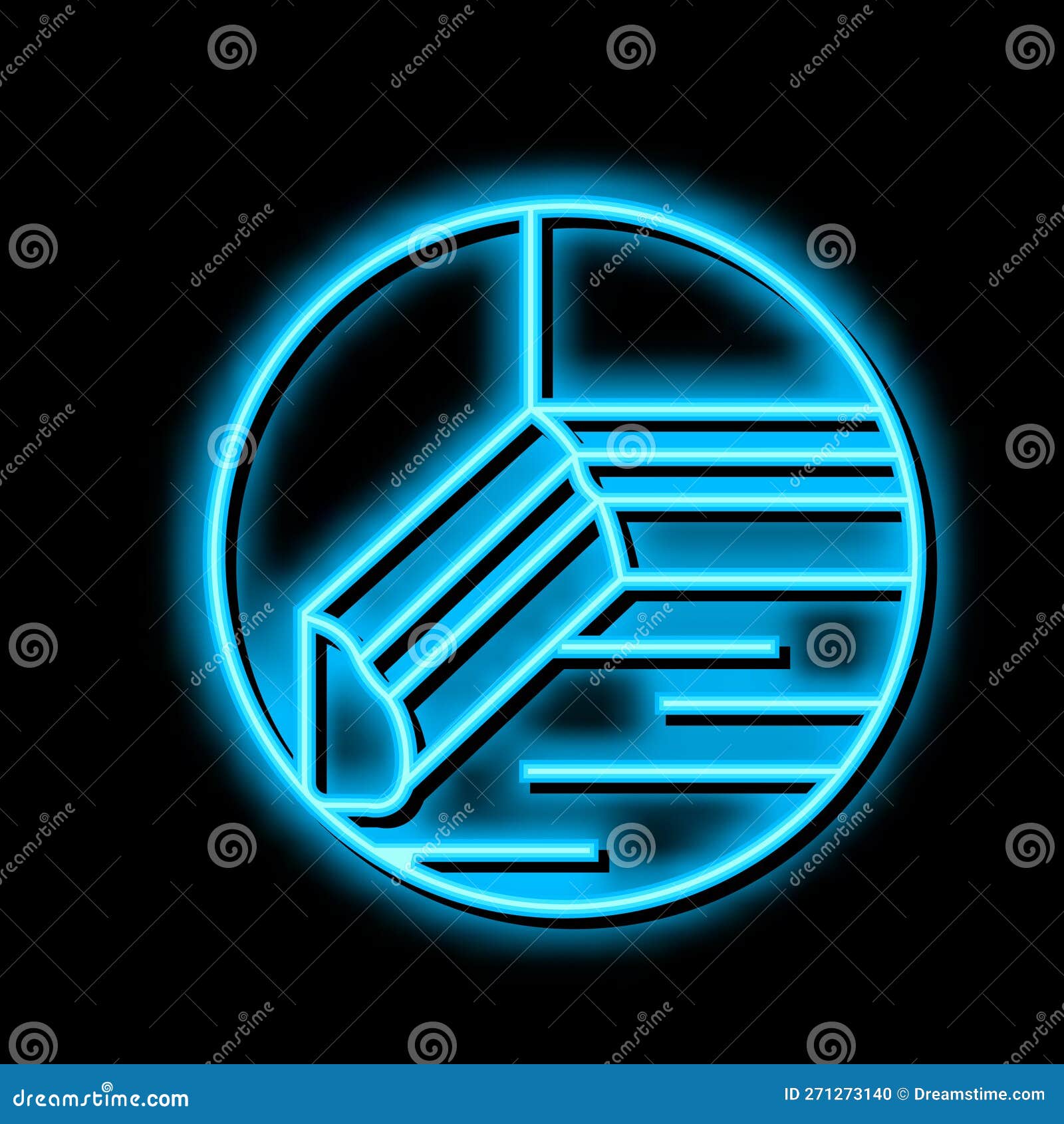 Plinth Accessory Neon Glow Icon Illustration Stock Vector ...