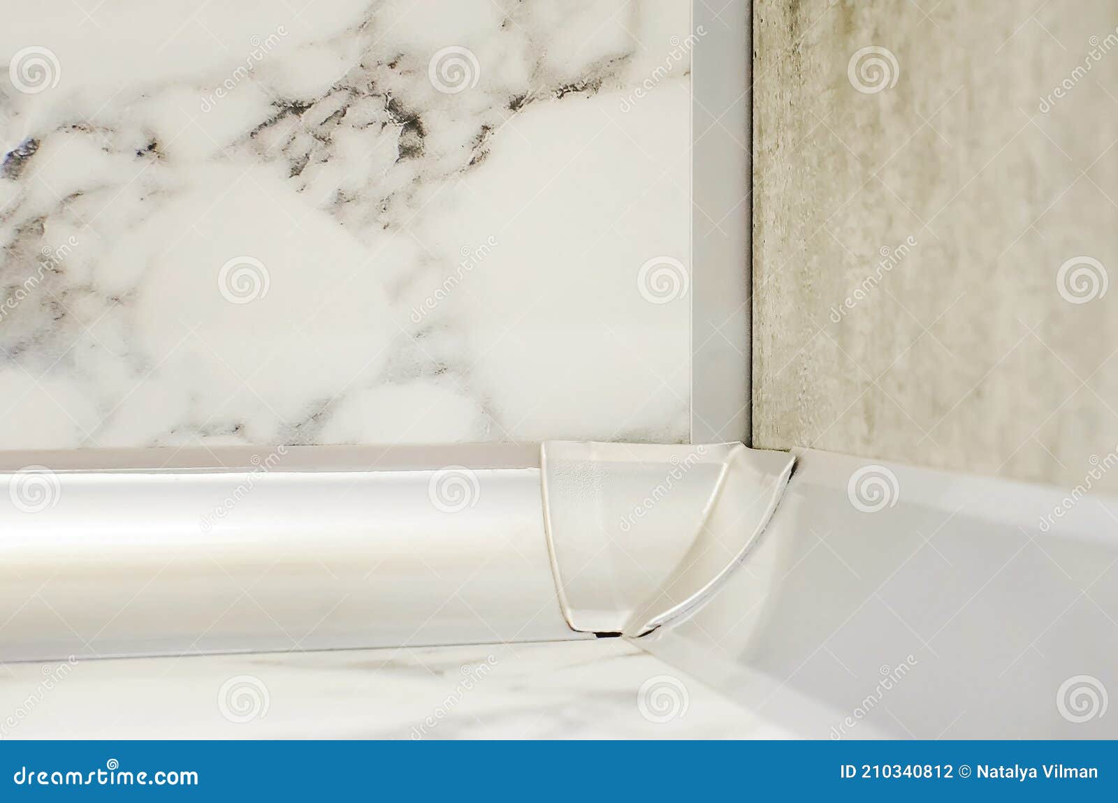 Plinth on the Kitchen Countertop, Close-up Stock Photo - Image of ...